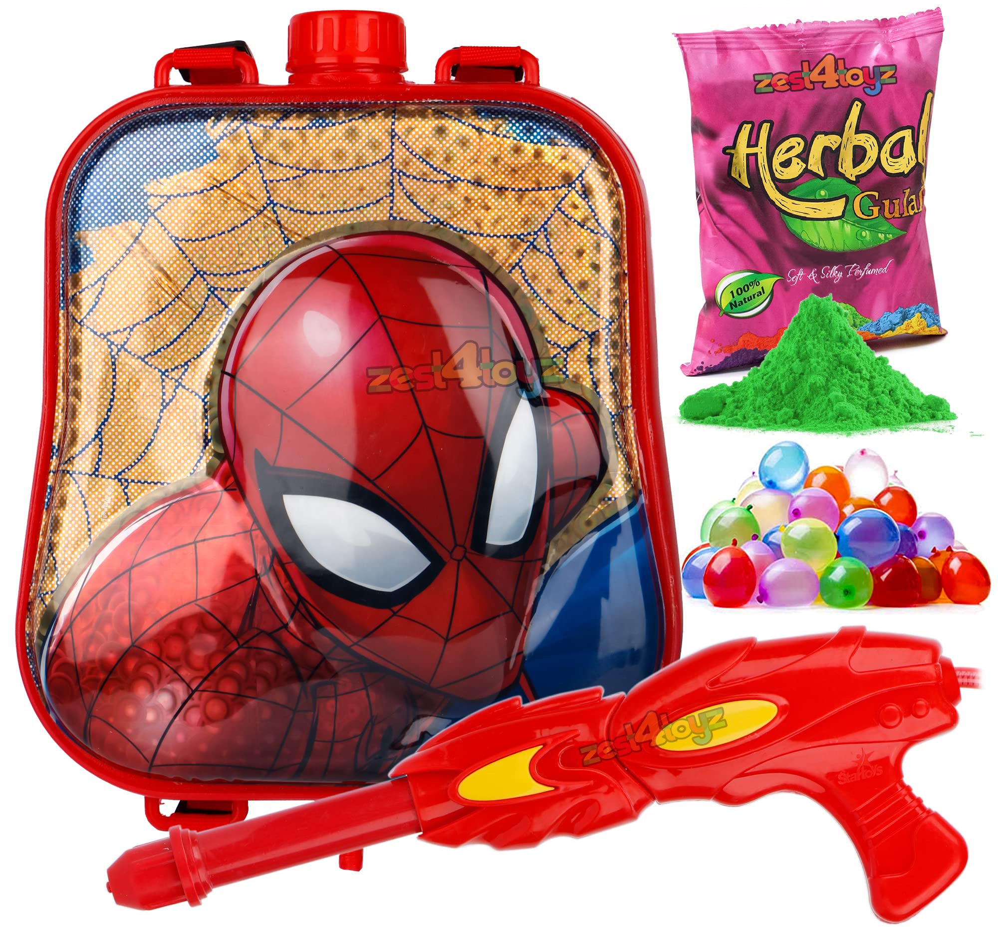 Buy Zest 4 Toyz Holi Pichkari Watergun For Kids High Pressure Superhero ...