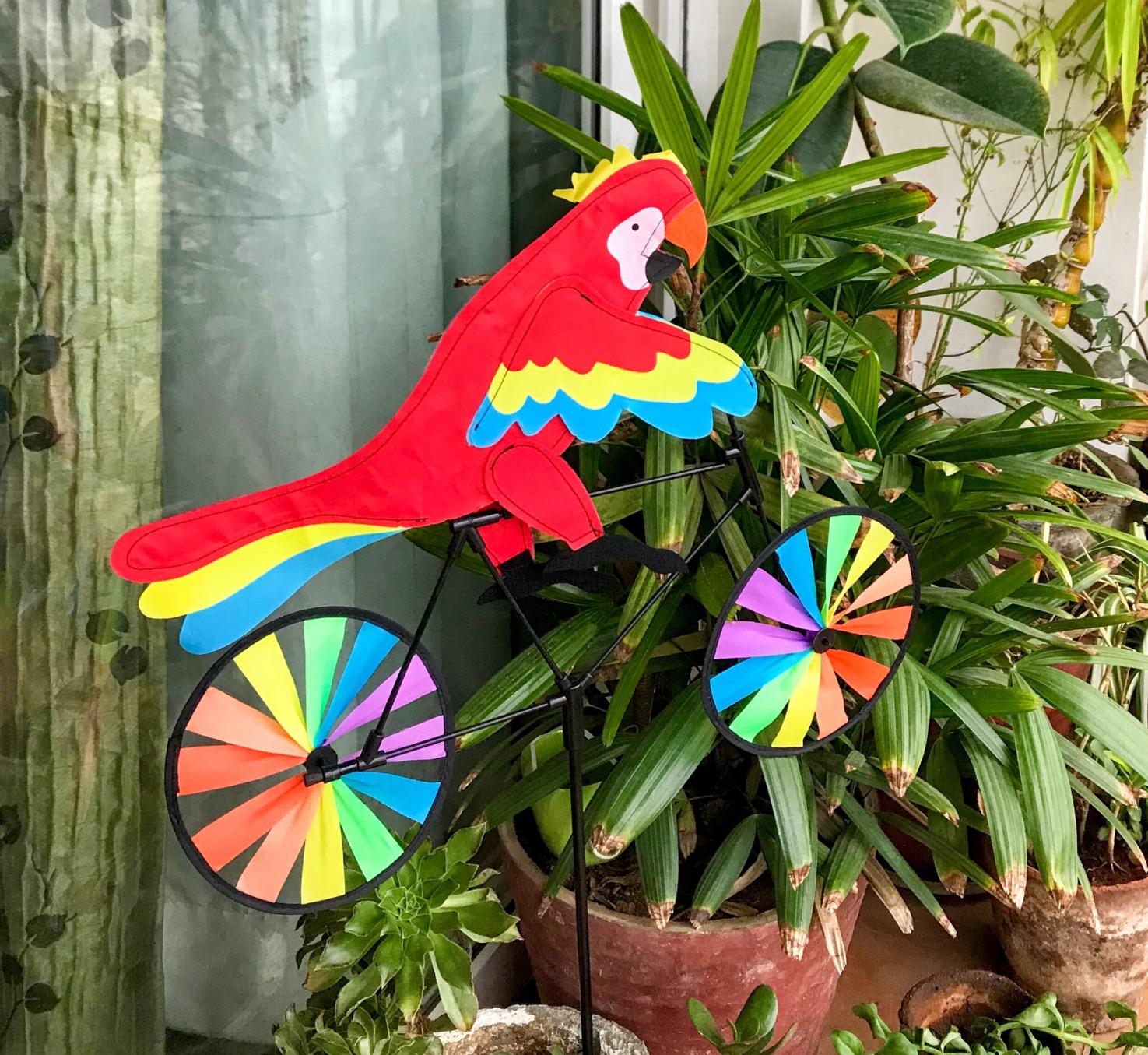Shopland | Weatherproof Toy Parrot Garden Wind Spinner/Windmill ...