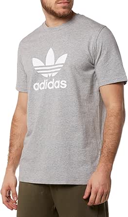 Amazon | [アディダス] TREFOIL TEE メンズ Tシャツ CY4574/CW0709/CW0710 グレー M | Tシャツ ...