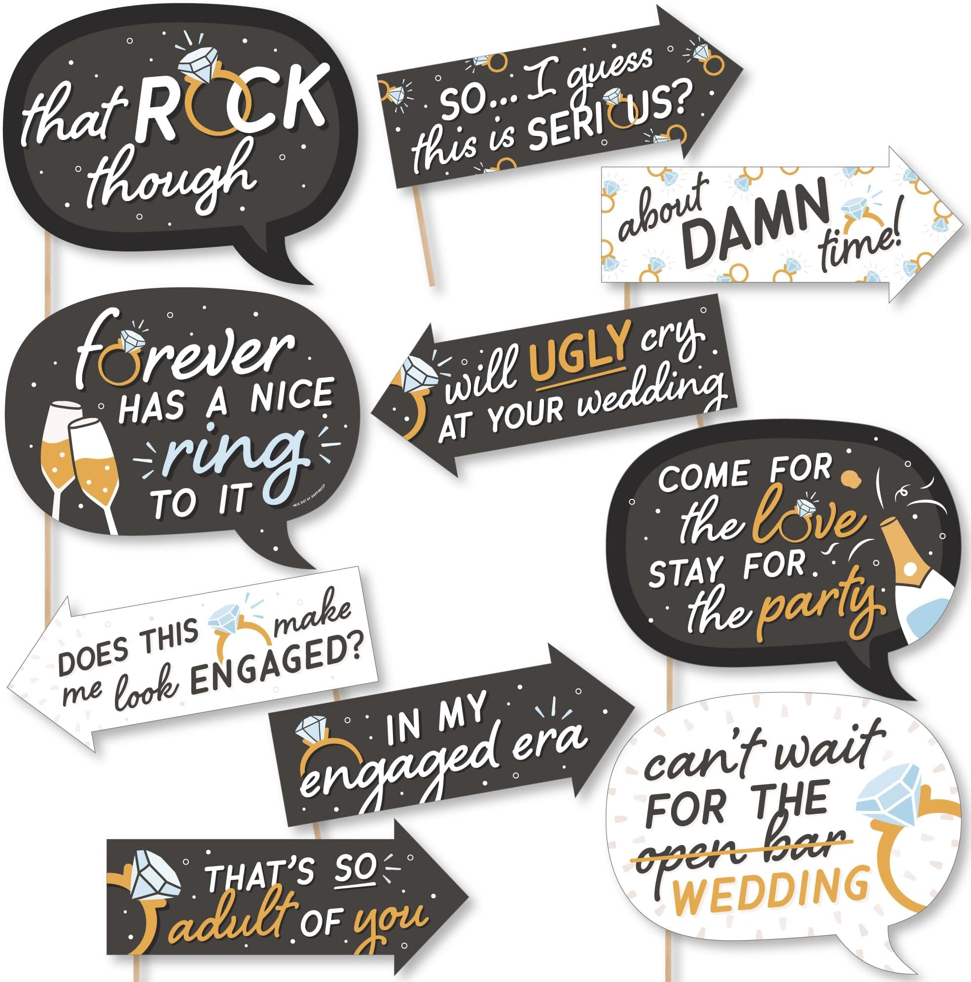 Amazon.com: Hiding Place Boutique, Handmade Forever Engagement Props ...