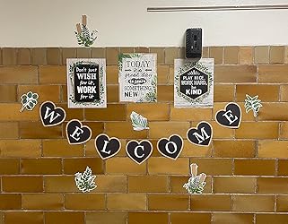 Amazon.com: 13 Pieces Eucalyptus Bulletin Board Set Simply Boho ...