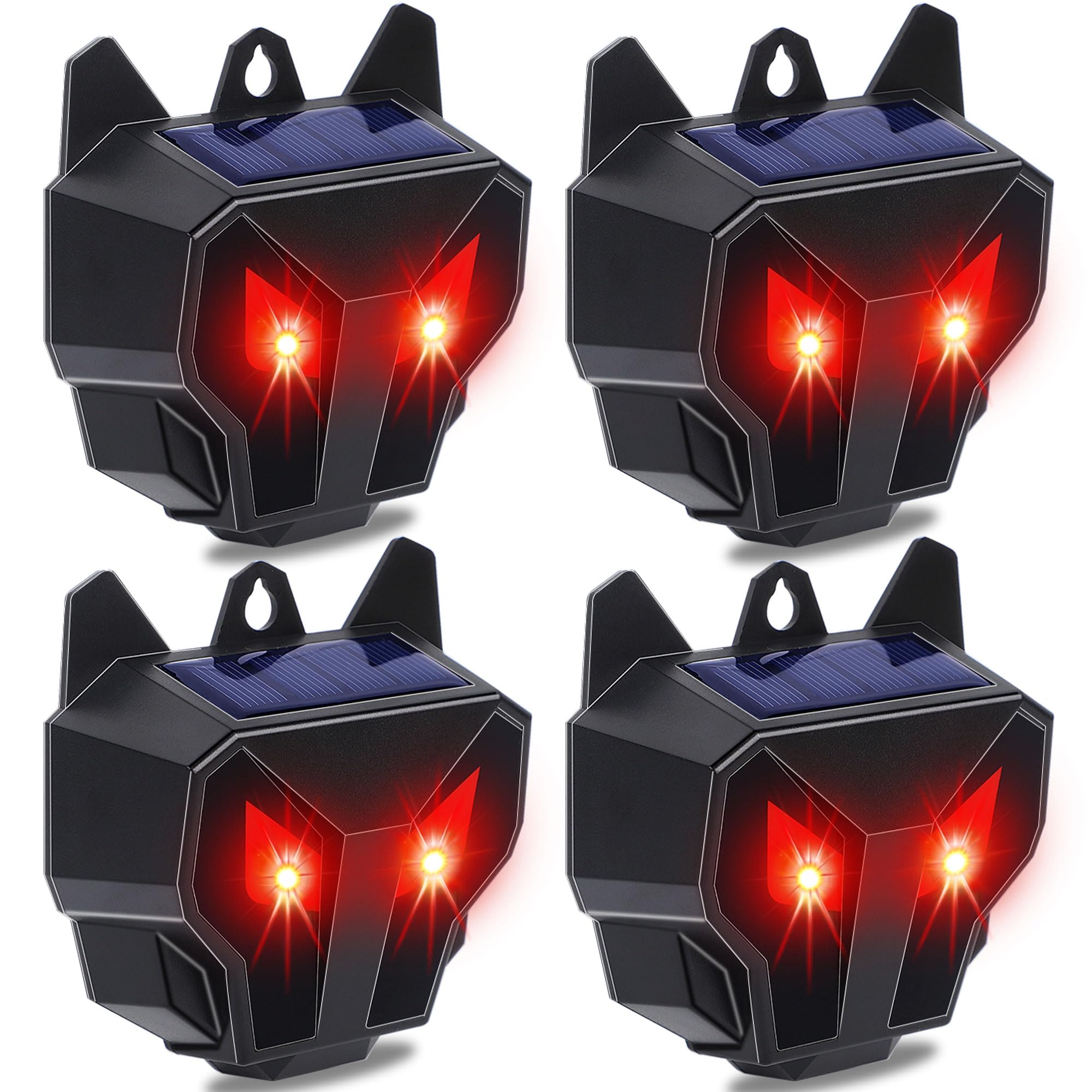 Amazon.com: Lulu Home 4 Packs Solar Animal Repeller, Nocturnal Predator ...
