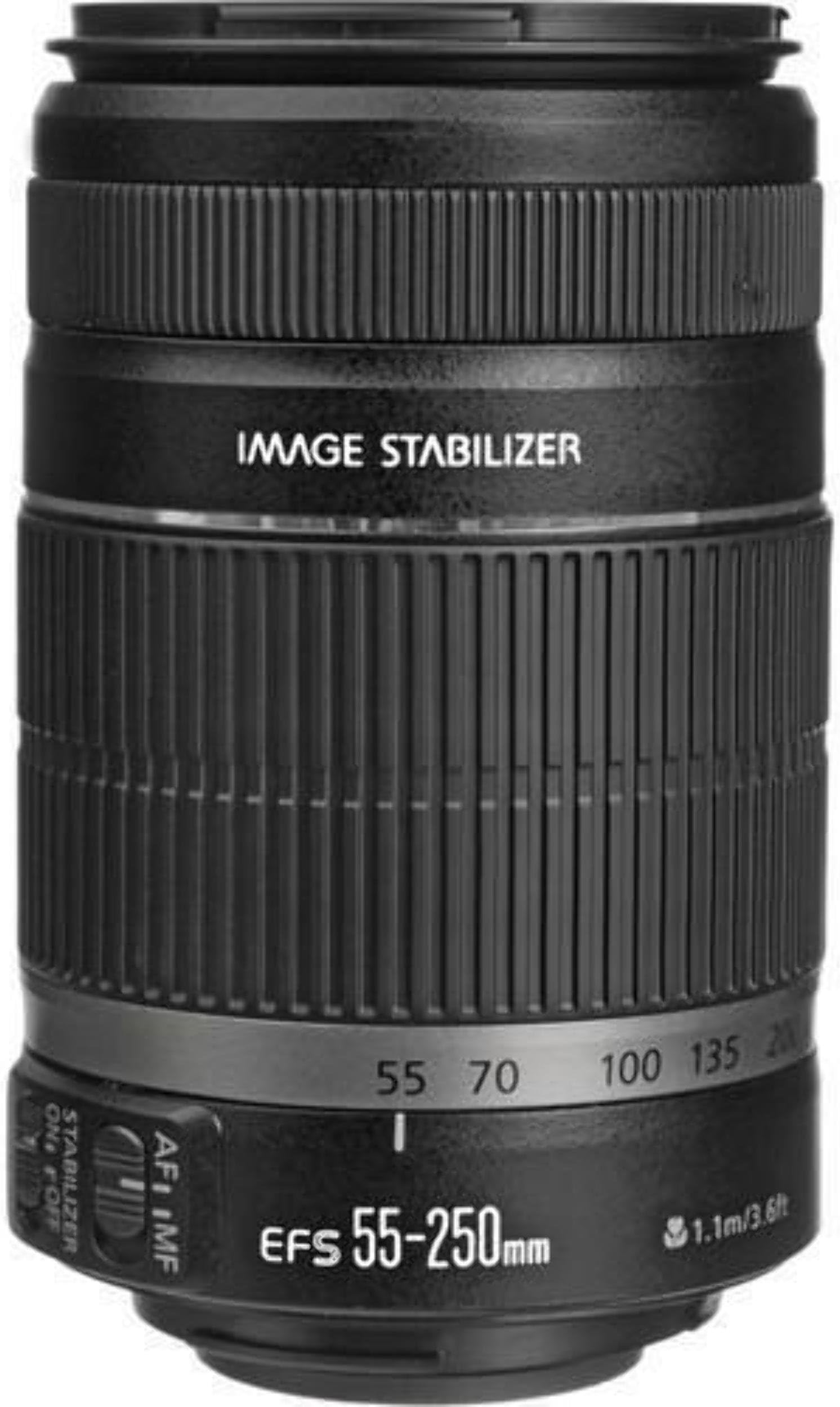 Amazon.com : Canon EF-S 55-250mm f/4-5.6 is II Telephoto Zoom Lens for ...