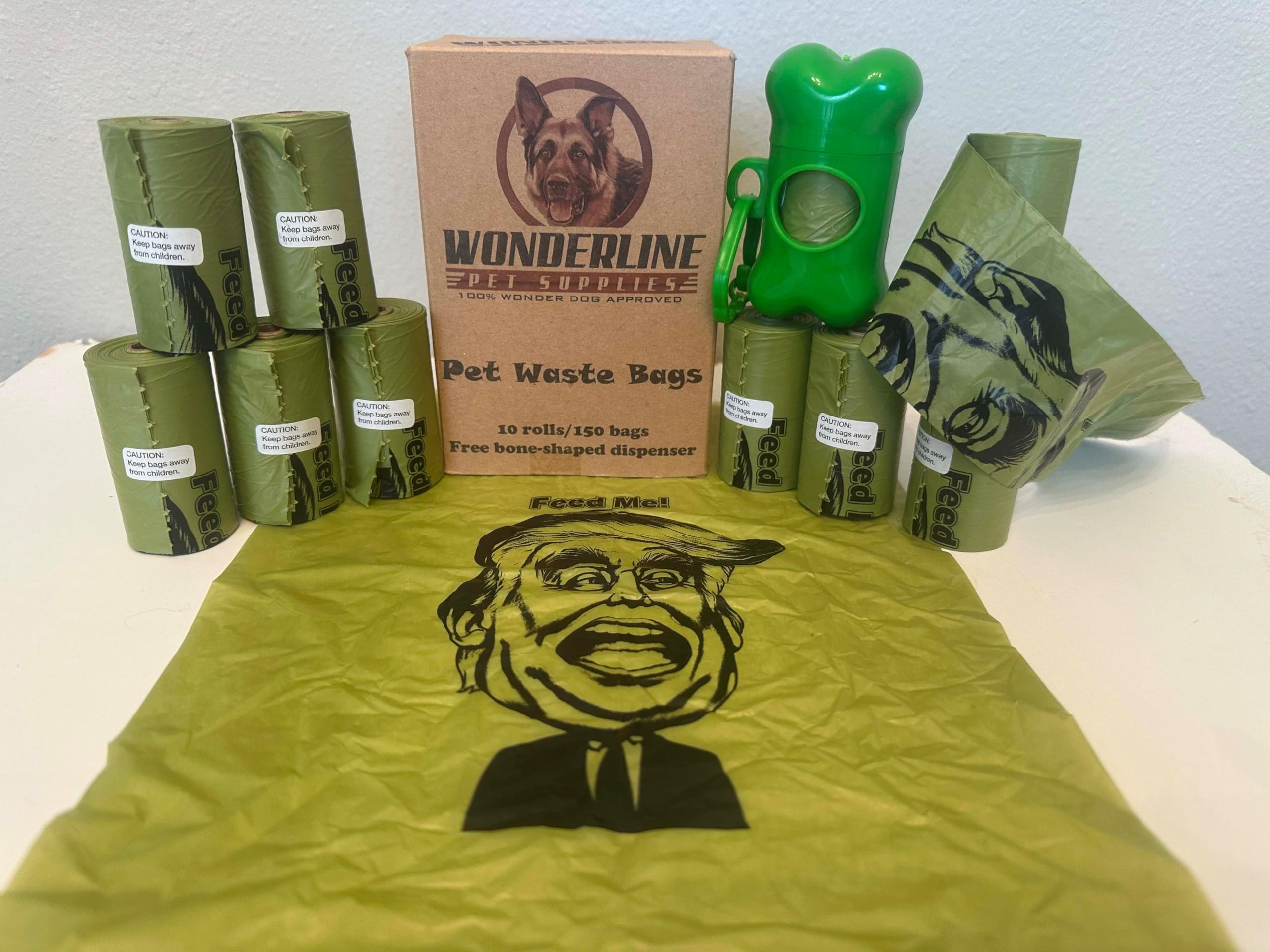 Amazon.com: Donald Trump Politi-poo Dog Cat Pet Poop Waste Bag Gift Set ...