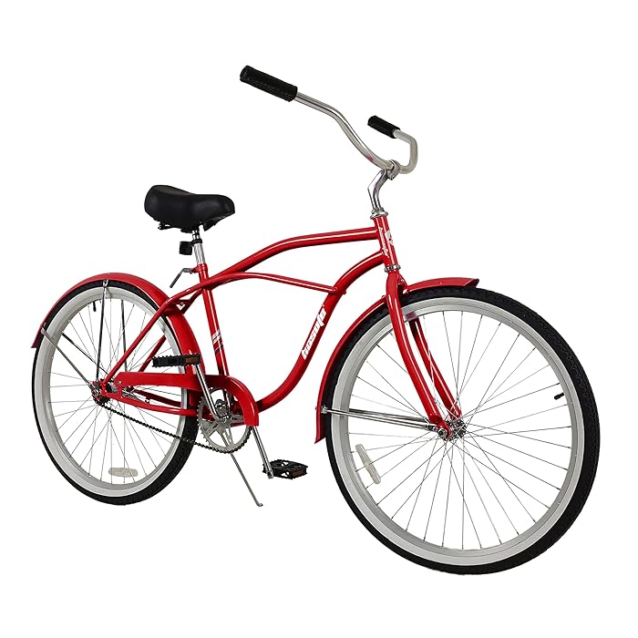 Buy hosote Beach Cruiser Bike for Men and Women, Featuring Retro-Styled ...