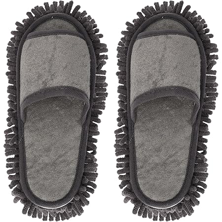 Amazon.com: CNGYNI Cleaning Slippers Microfiber Slipper Detachable ...