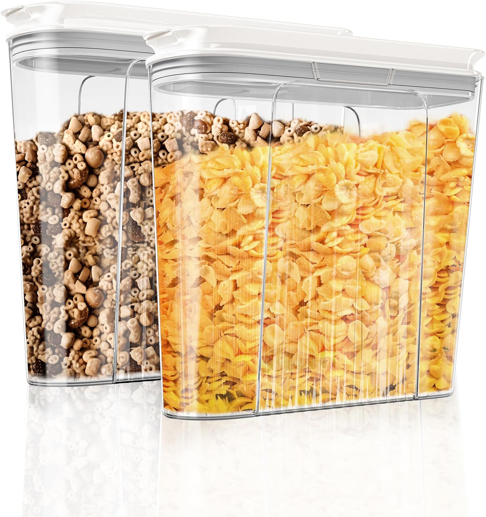 Amazon.com: NBILIC Cereal Containers Storage Set,4 PCS Airtight Food ...