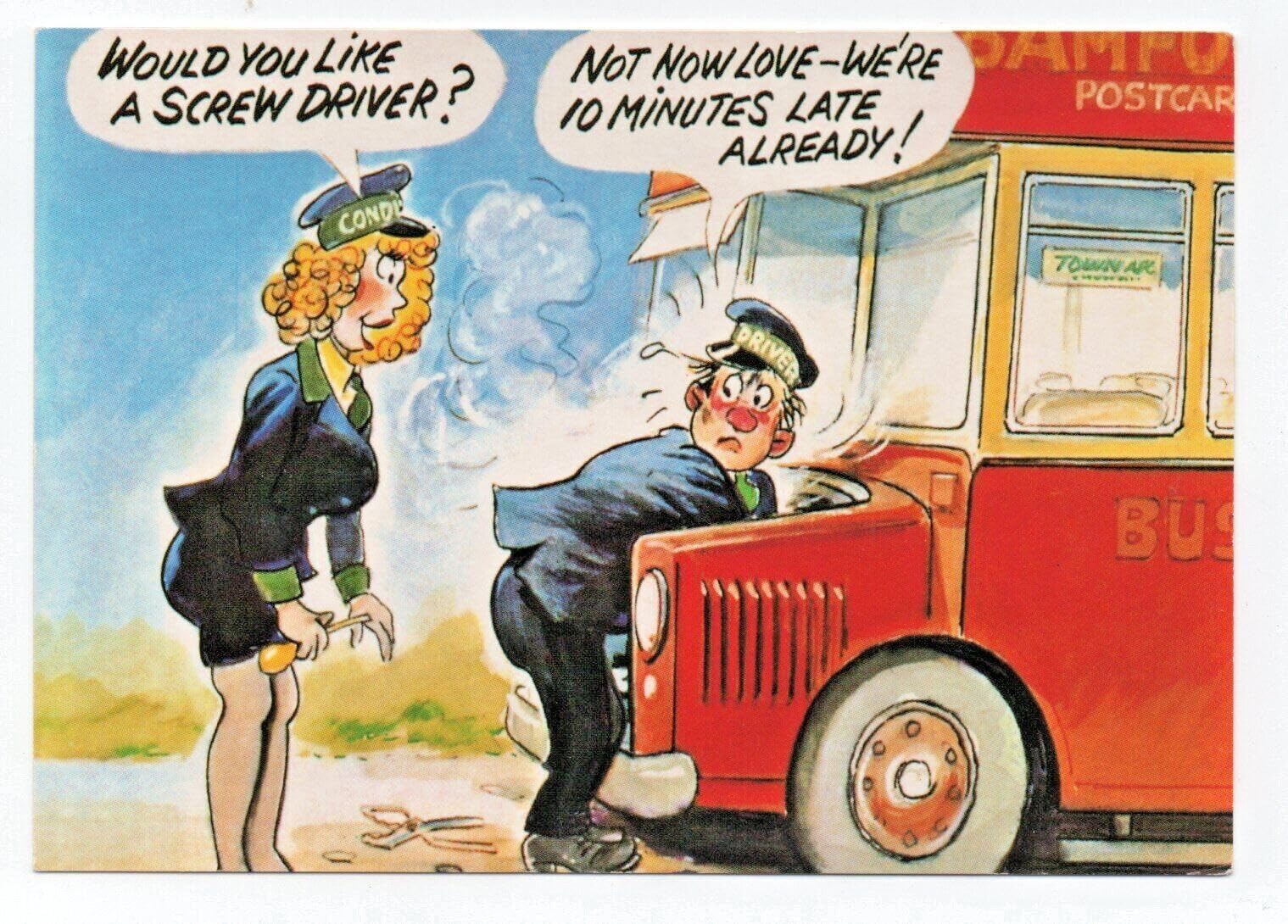 funny postcard design fridge magnet handmade in uk : Amazon.co.uk: Home ...