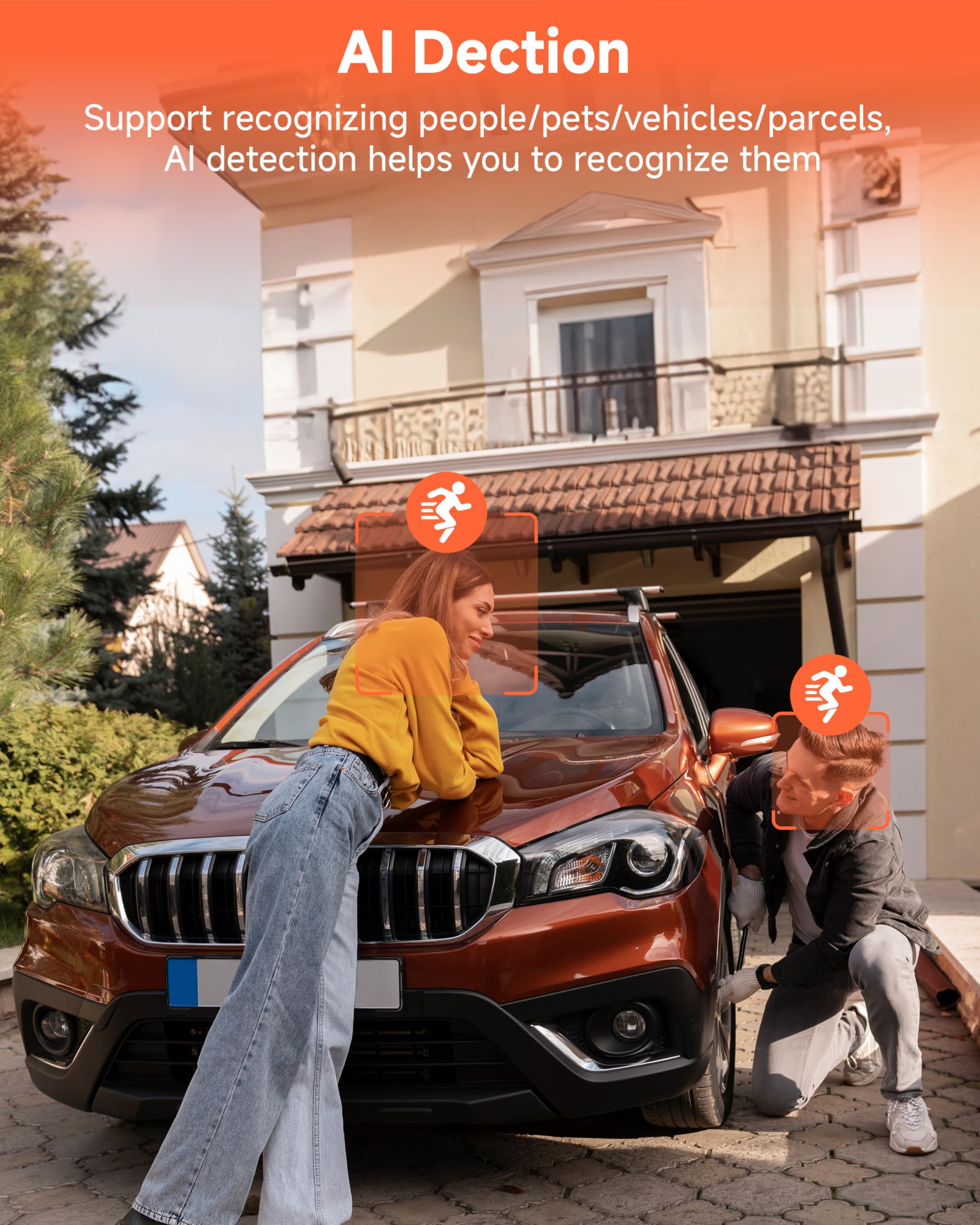 Snapklik.com : Solar Security Cameras Outdoor Wireless, Home Security Cameras,2K Color Night ...