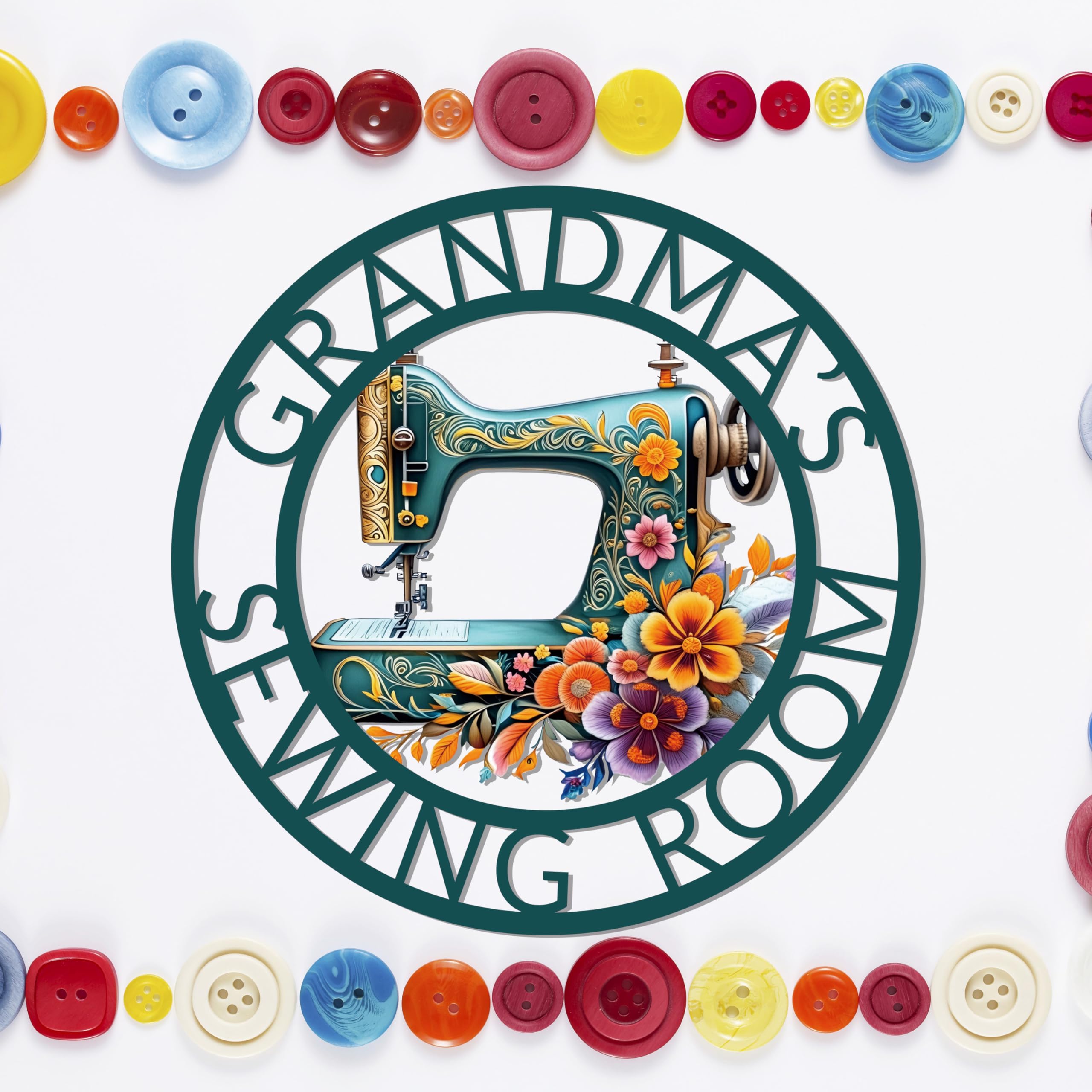 Amazon.com: Jmyylaru Custom Sewing Sign Personalized Name Metal Sign ...