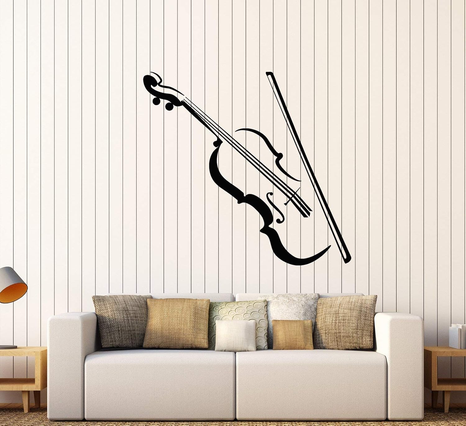 Amazon.com: Vinyl Wall Decal Classical Music Violin Musical Instrument ...
