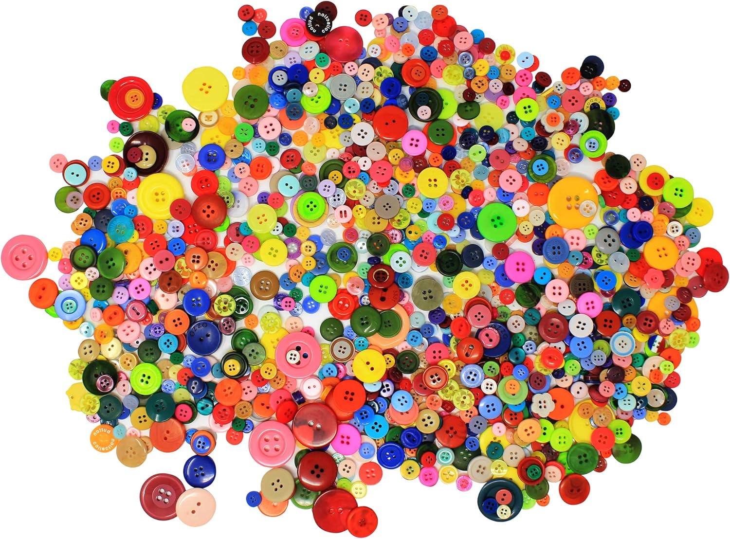 Bright Ideas 500g Mixed Buttons for Craft Activities, Multi Coloured ...