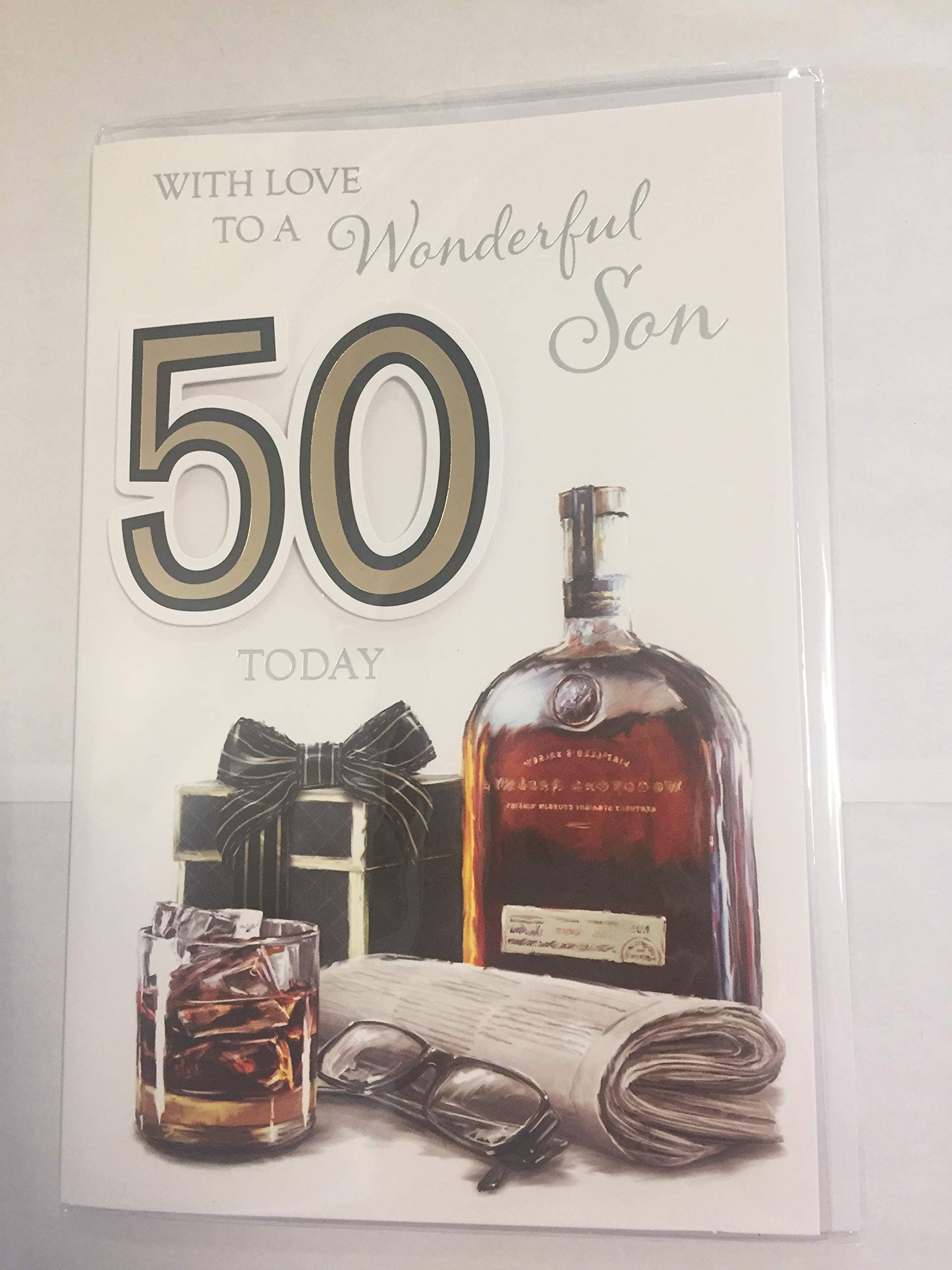 Cards Galore Online Son 50th Birthday Card Balloons and Presents ...