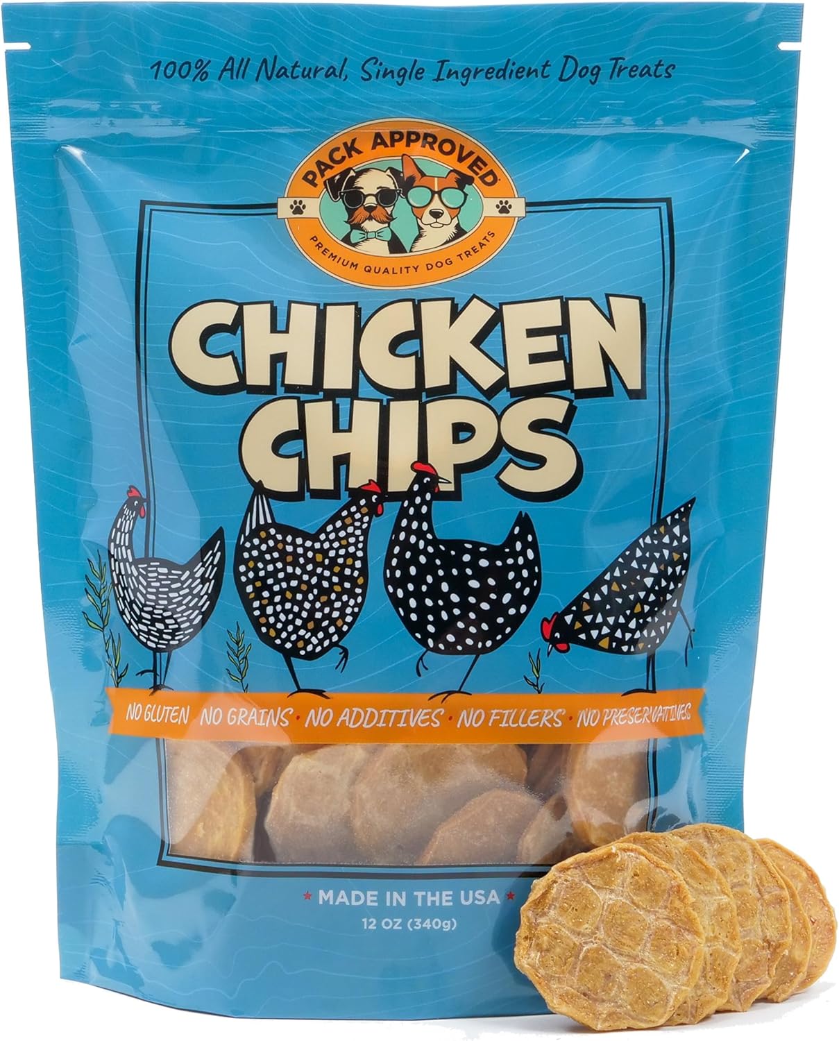 Amazon.com : Pack Approved Chicken Chips - Crunchy, Single Ingredient ...
