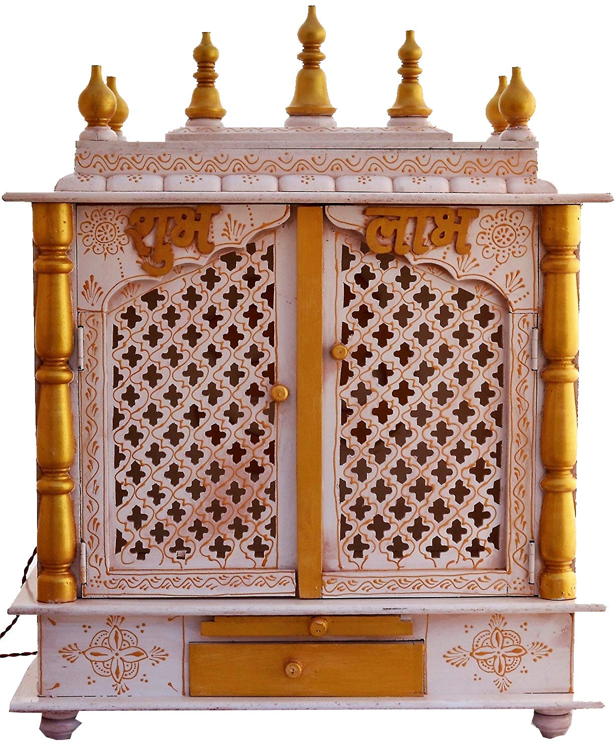 Mahadev Home Pooja Temple God Cabinet Puja Mandir Wooden Temple ...