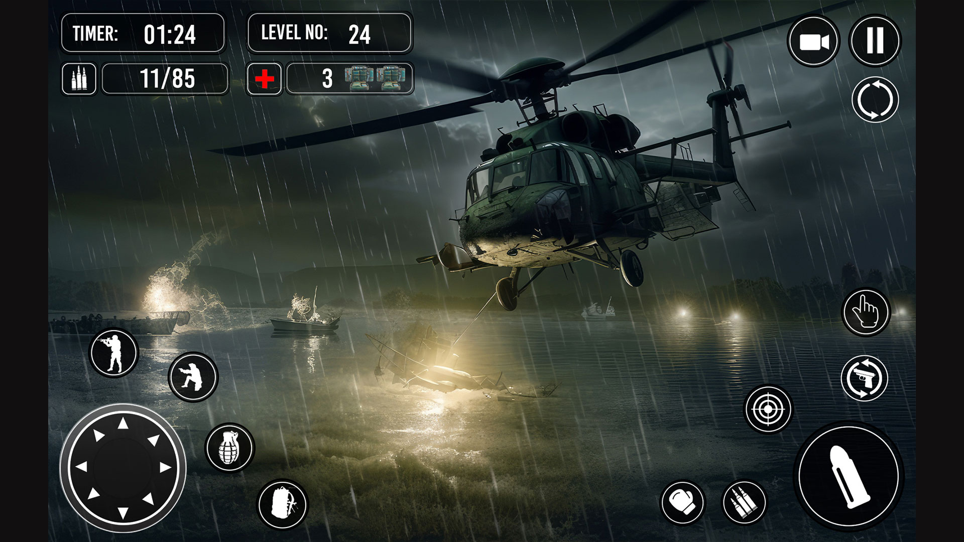 Helicopter Gunship Battle 3D: FPS Shooting Games - Military Combat ...