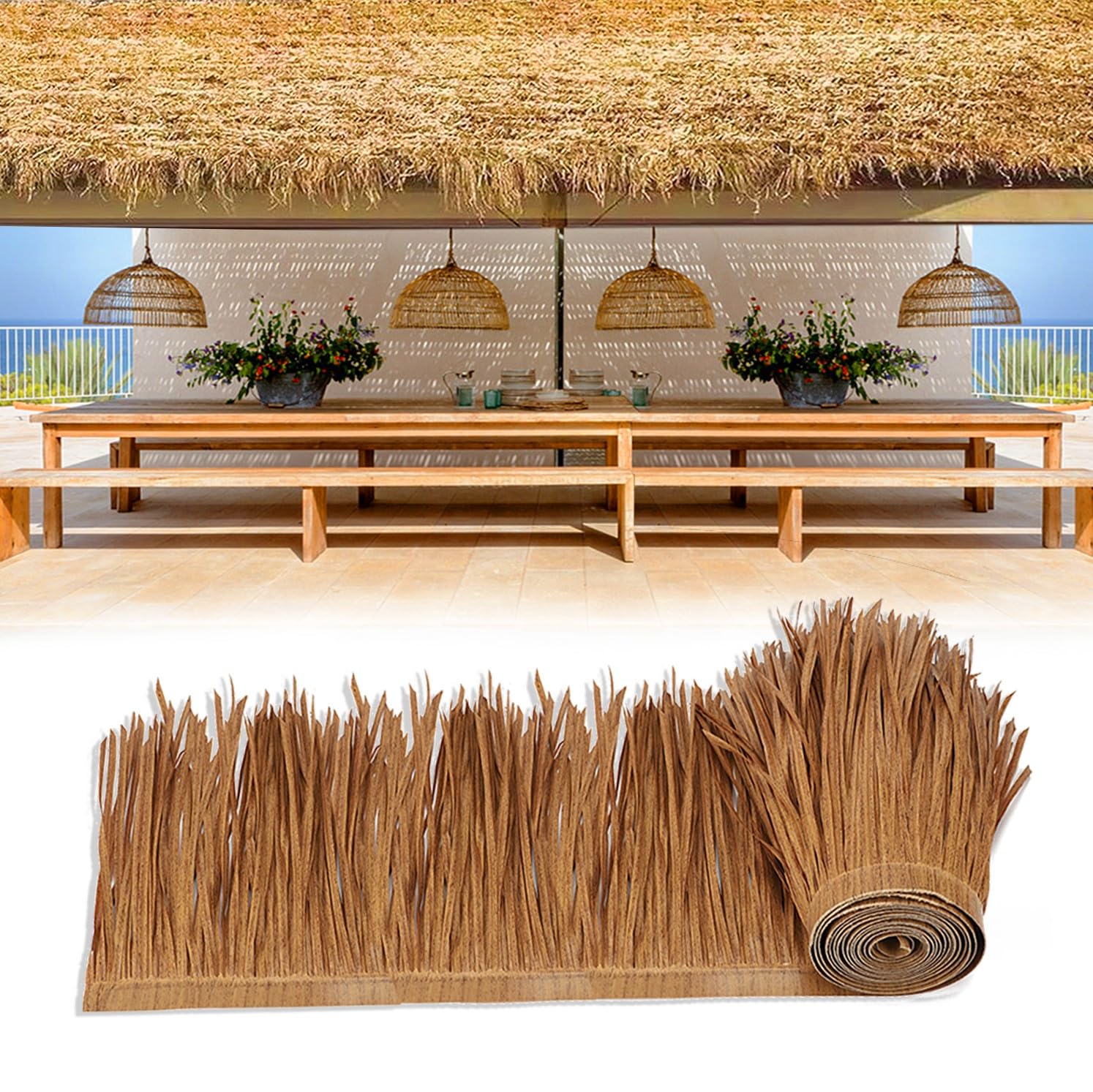 Thatch Roof Tiki Bar Decorations Eease Artificial Mexican Style Thatch