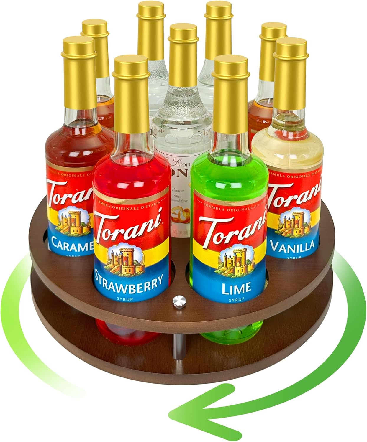 Amazon.com - Venuekkuri Venuekkuri Rotating Coffee Syrup Organizer, 9 ...