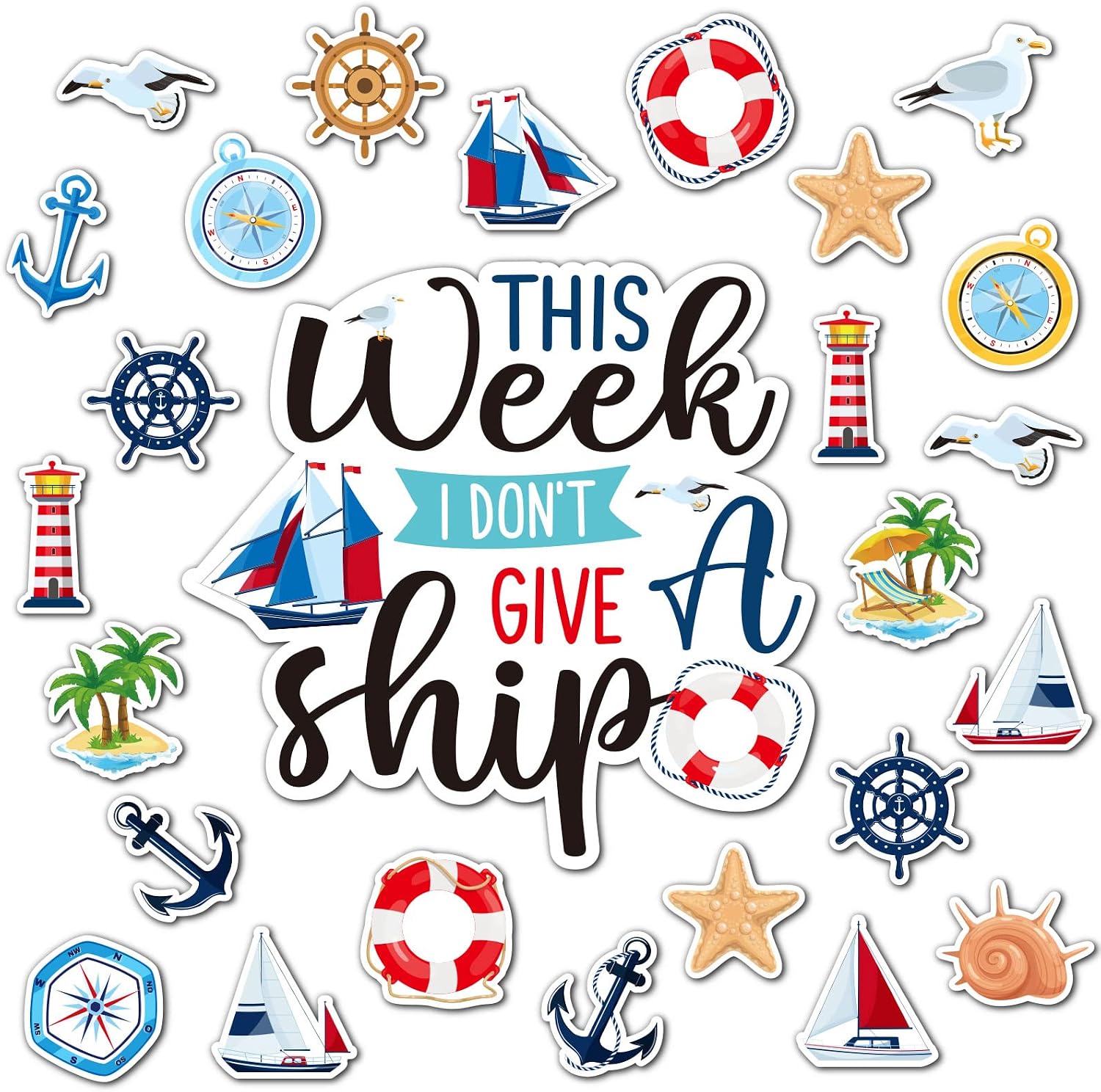 Amazon.com: 26pcs Large Cruise Door Magnets Decorations, Funny Cruise ...