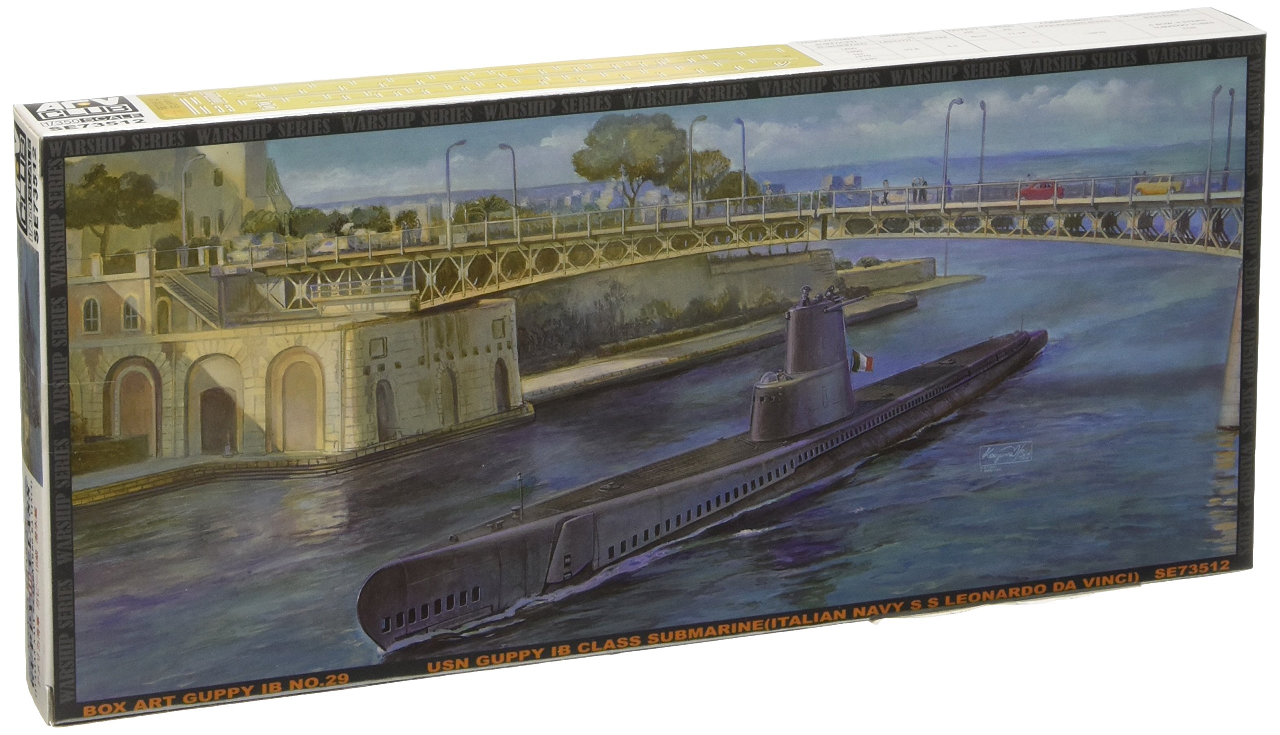 Buy USN Guppy IB Class Submarine Italian Navy SS Leonardo Da Vinci 1 ...
