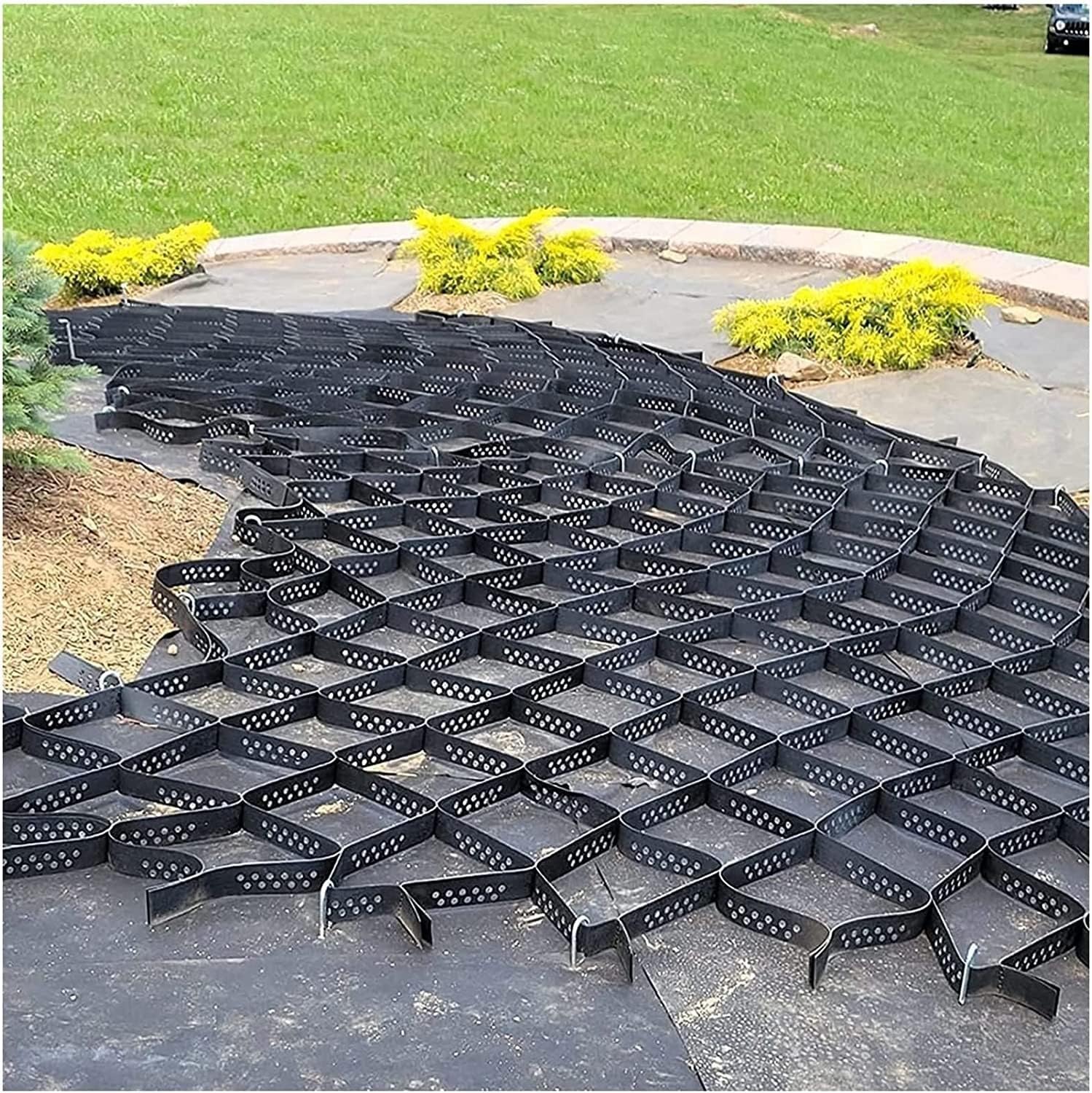 OWIEN Ground Grid Gravel Stabilization Grid,2 Inch Depth HDPE Geocells ...