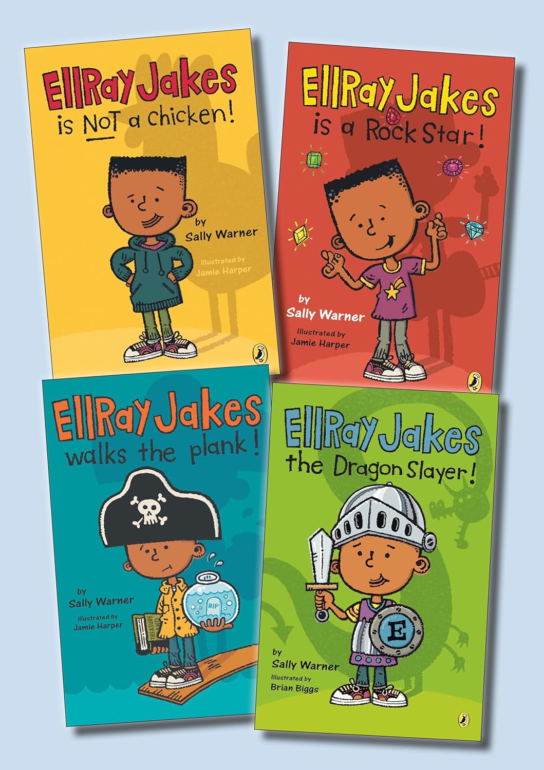 Amazon.com: EllRay Jakes: 4-Book Set: 9780593352366: Warner, Sally: Books