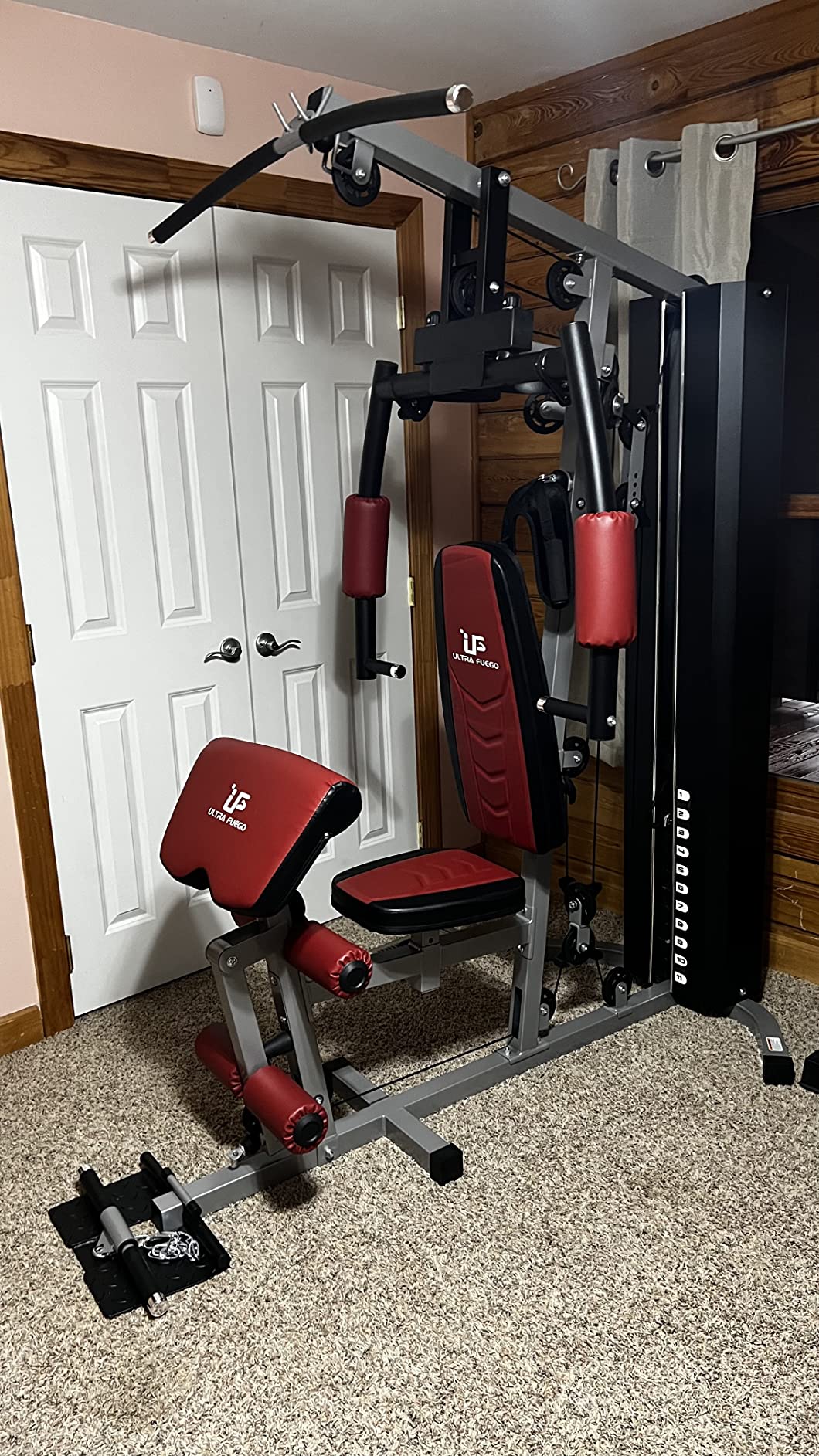 $18/mo - Finance ULTRA FUEGO Multifunctional Home Gym 118lb Weight ...