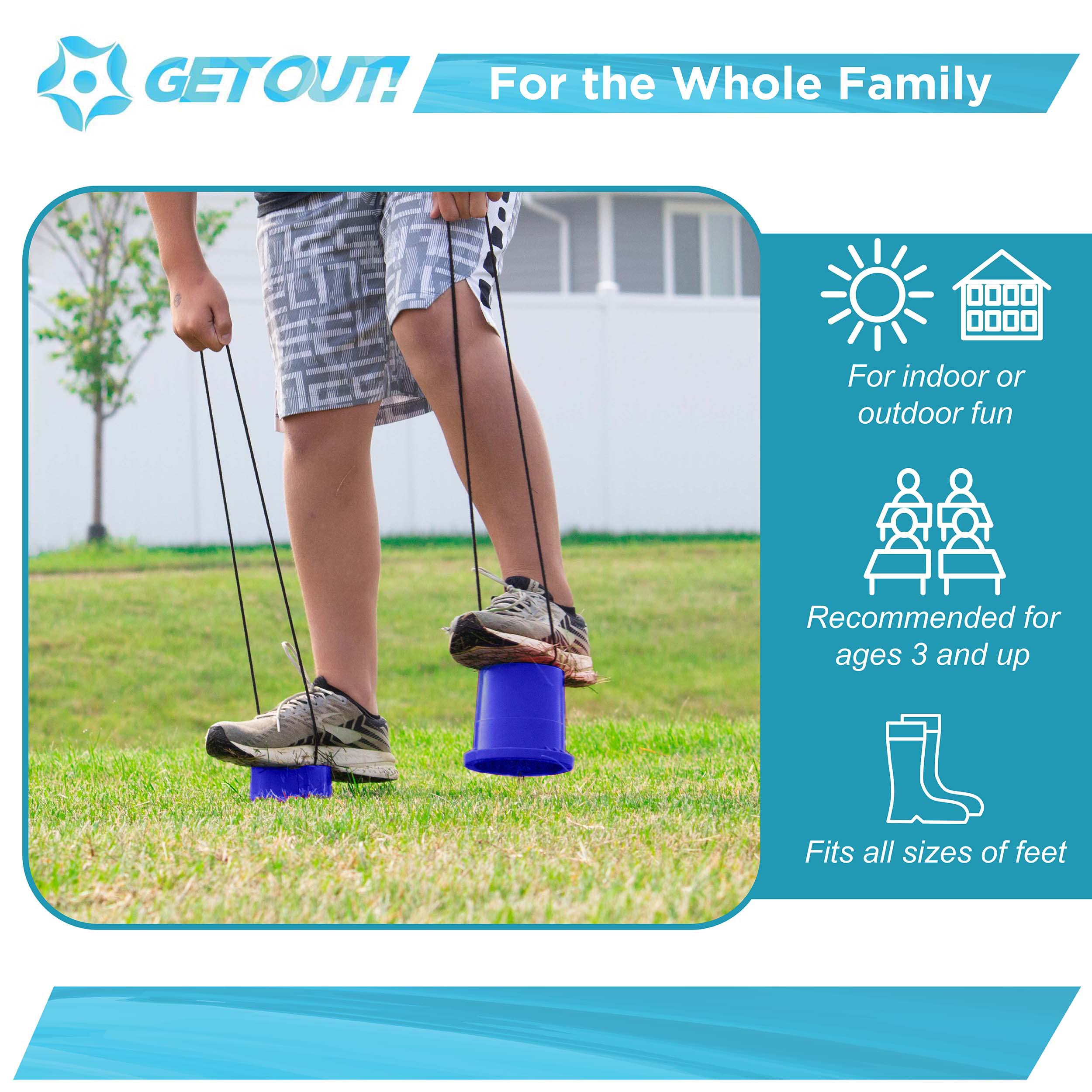 Feet Walking With Stilts 3 Pairs Bucket Stilts Plastic Walking Cups