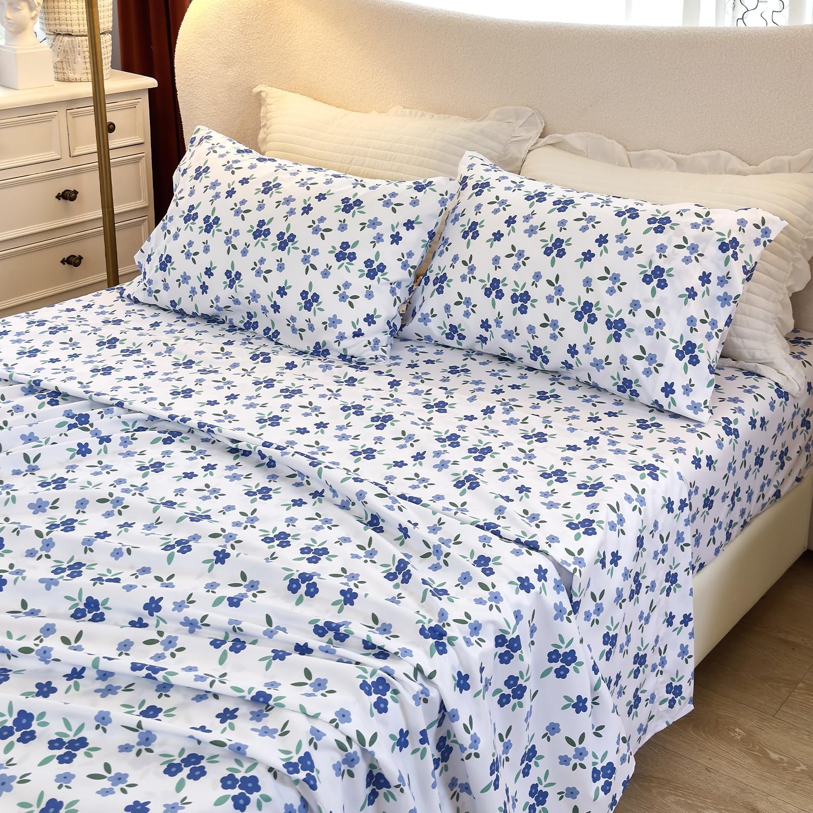 Amazon.com: Linen Market Double-Brushed Patterned Microfiber Queen ...