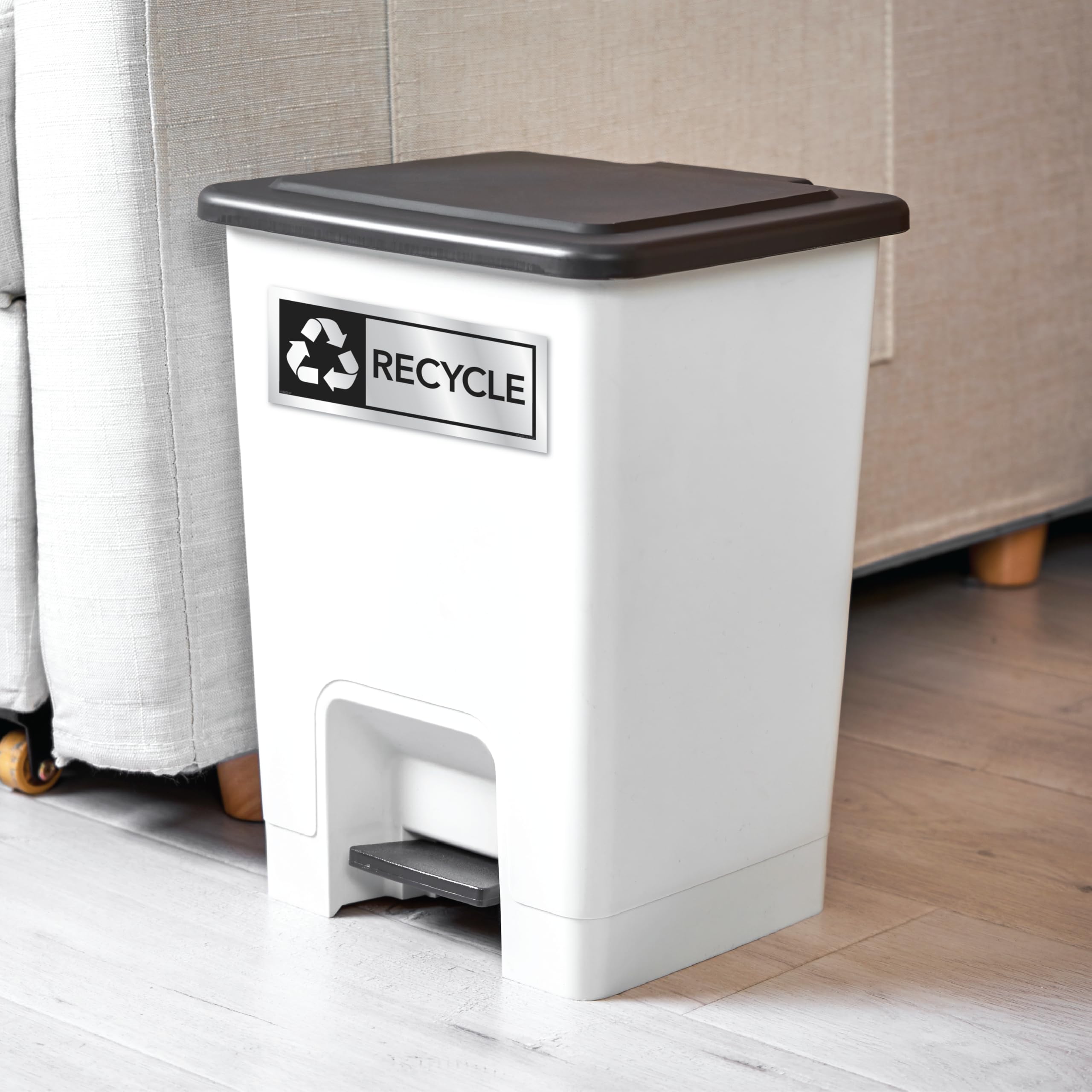 Garbage Recycle Bin Combo Worgeous 4 Sets Recycling Bin Sticker PVC ...