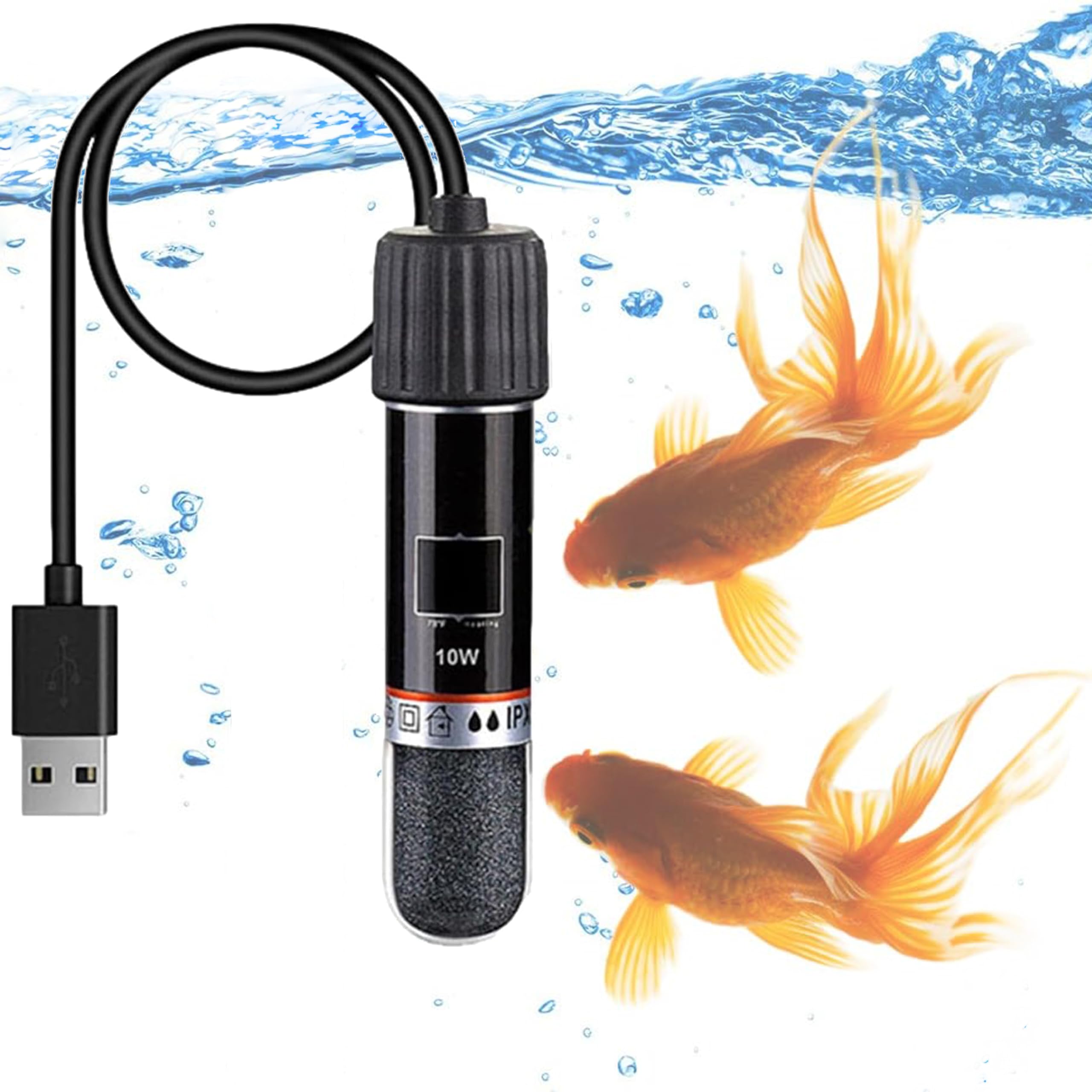 10W Aquarium Heater,Fish Tank Heater,Mini Tank Heater Heating Rod ...