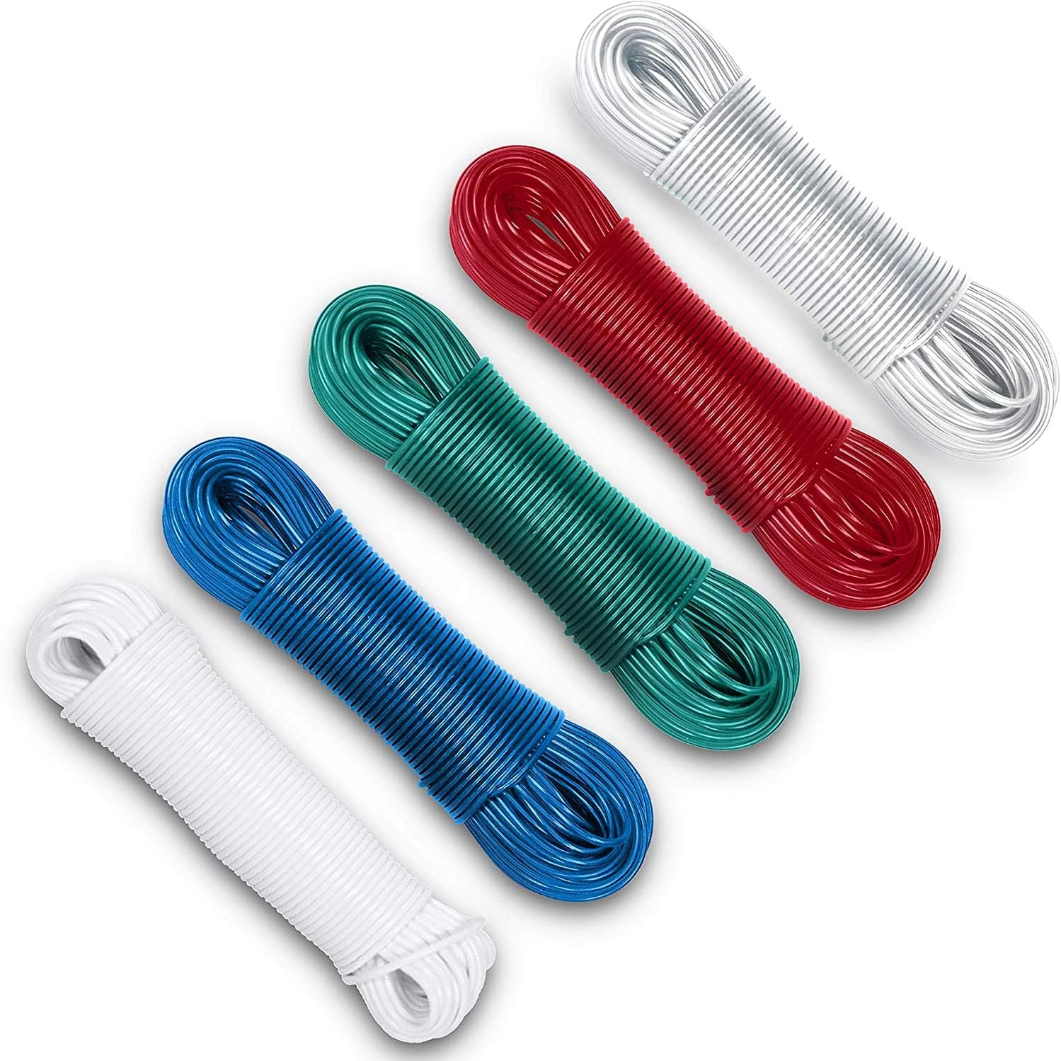 Besto Washing Line Rope Plastic Covered Clothes Line with Synthetic ...