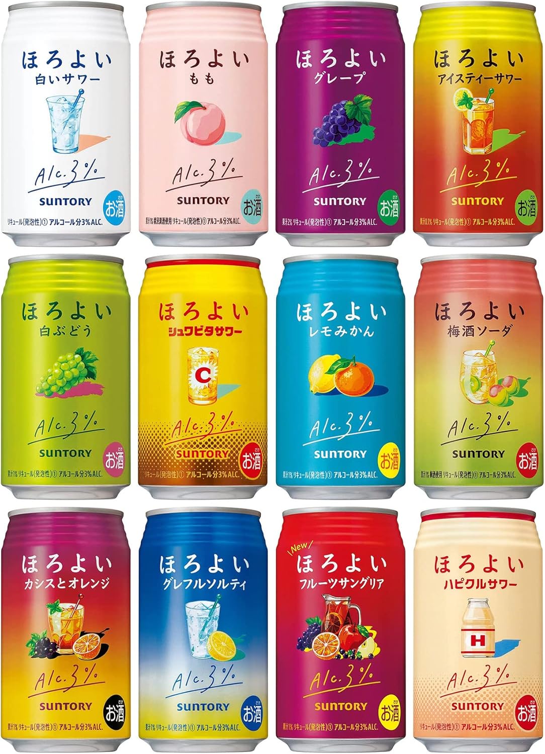 Suntory Horoyoi Variety 11.8 fl oz 350 ml x 24 Cans, Philippines | Ubuy