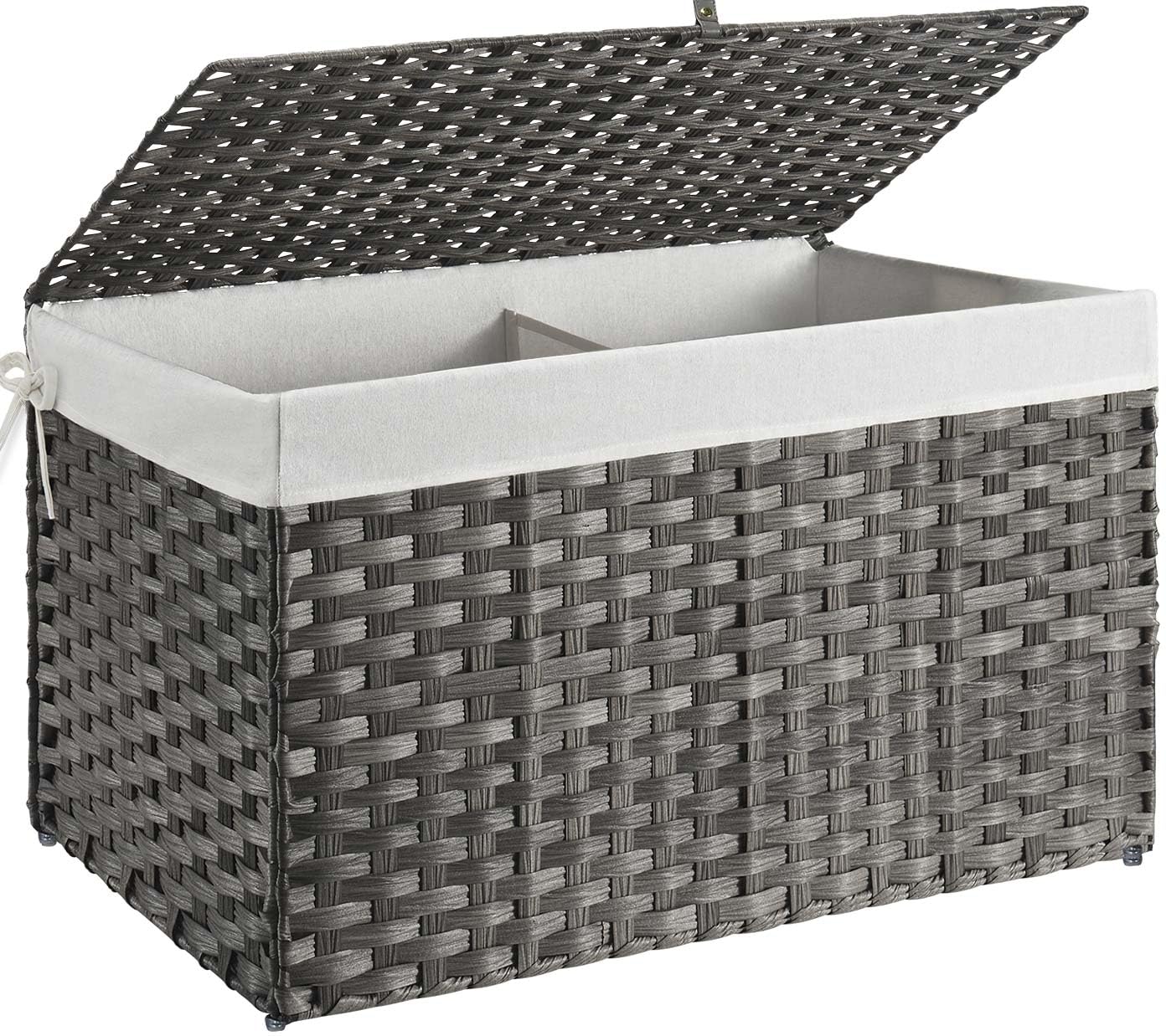 Amazon.com: GREENSTELL Storage Basket with Lid, 160L Handwoven Large ...