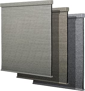 Amazon.com: Boolegon Cordless Linen Pattern Cellular Shades Blackout ...