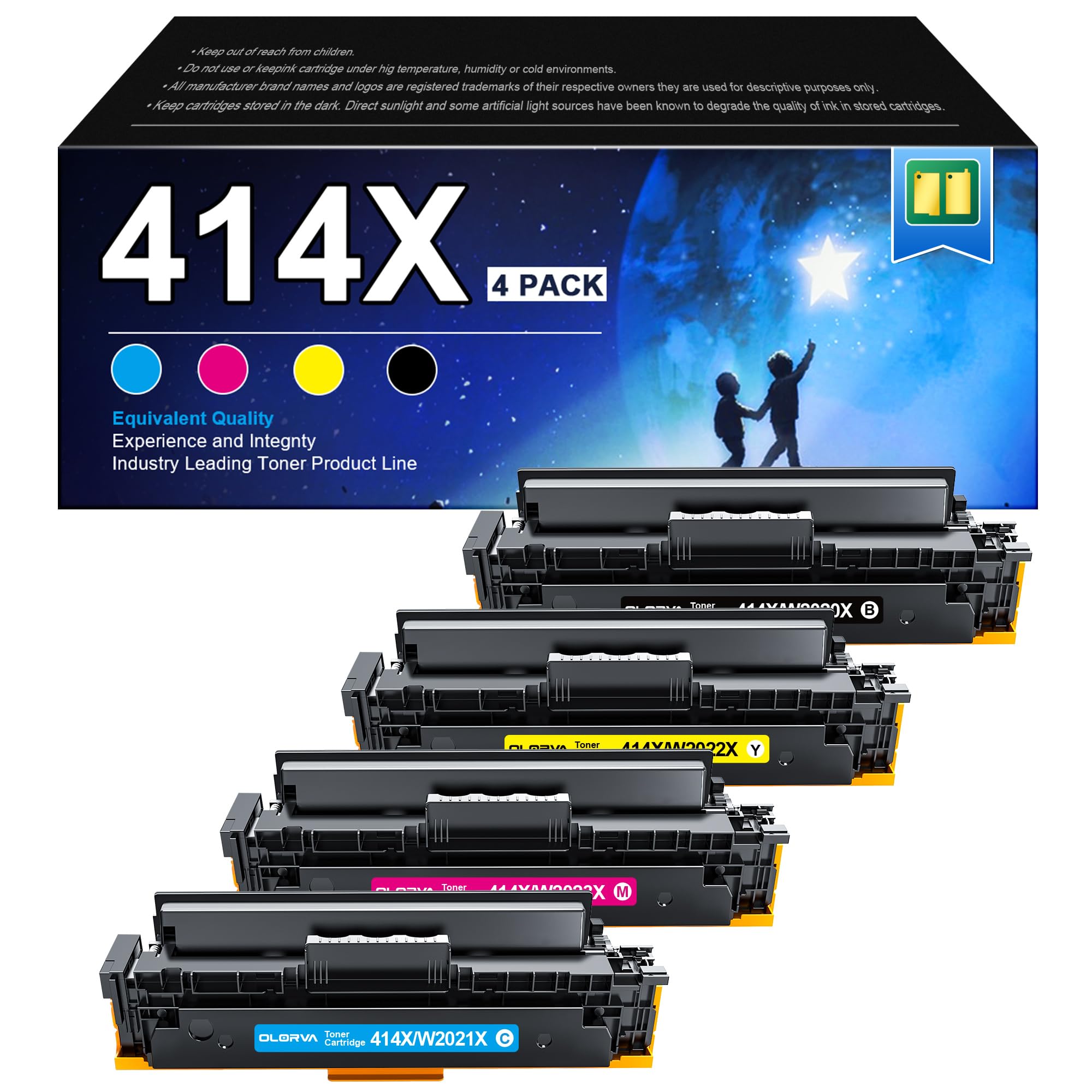 Amazon.com: 414X Toner Cartridge (with Chip) Replacement for HP 414X ...