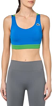 Lacoste Womens Active Sports Bra, Kingdom/Black, X-Small at Amazon ...
