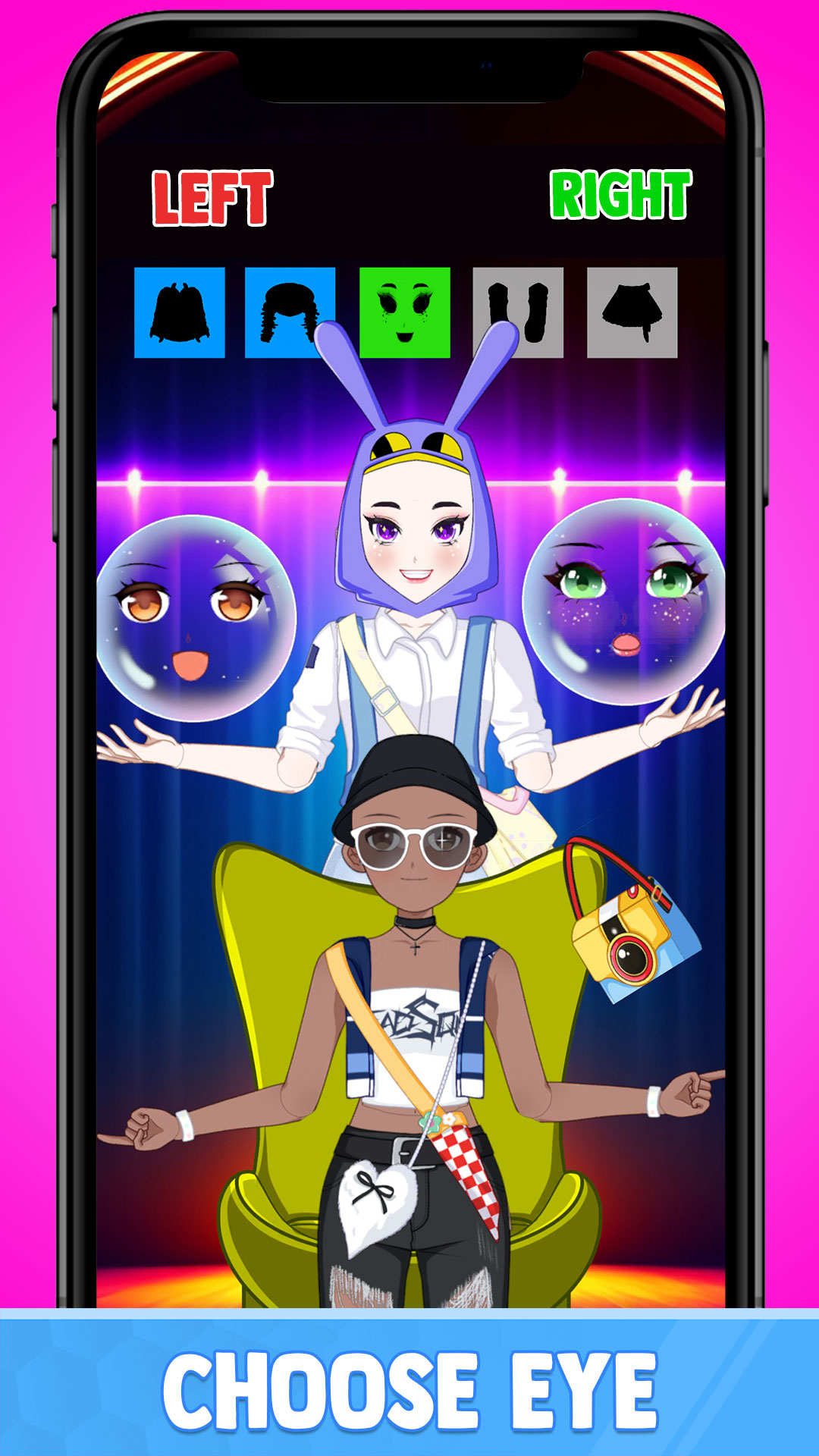 Left or Right Fashion Dress Up: Build Fashion Queen Magic Dress Up ...