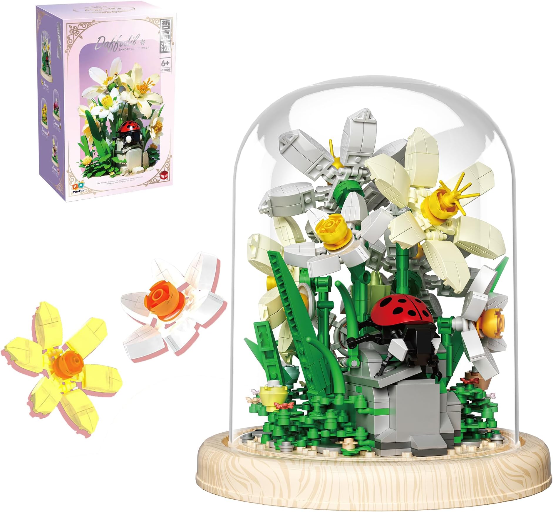 Amazon.com: FAICOIA 547 PCS Building Blocks Flower Bouquet Kit ...