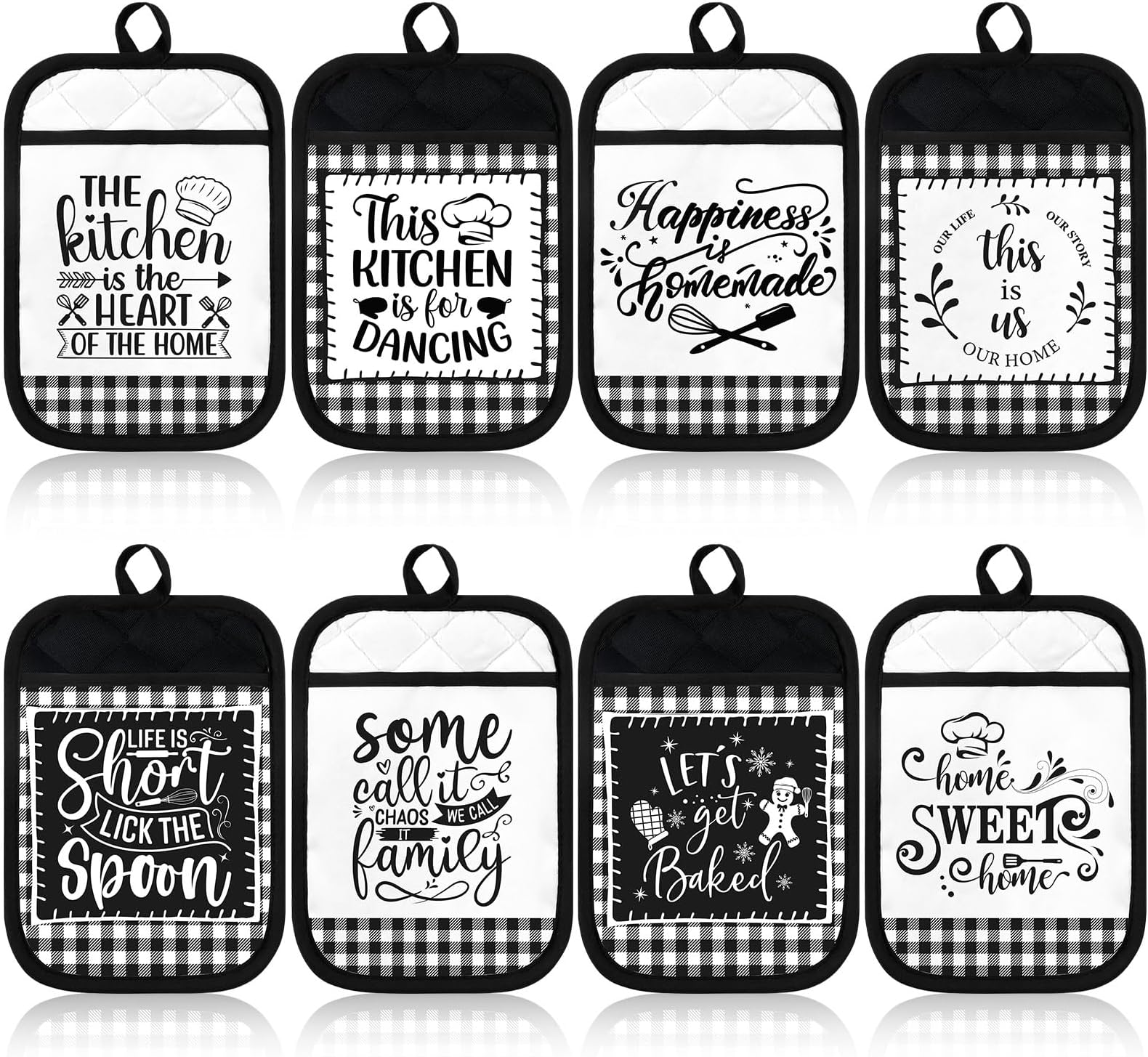 Amazon.com: Oven Mitts and Pot Holders Sets of 4 Rustic Farmhouse Rusty ...