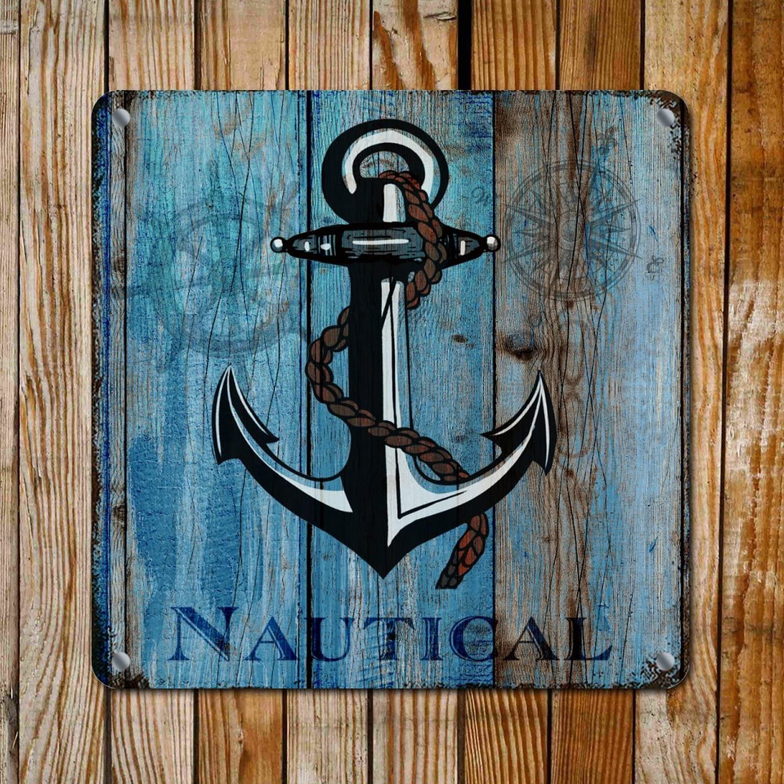 Antique Nautical Tin Signs Blue Ocean Traders Home Accents Dairy Tin