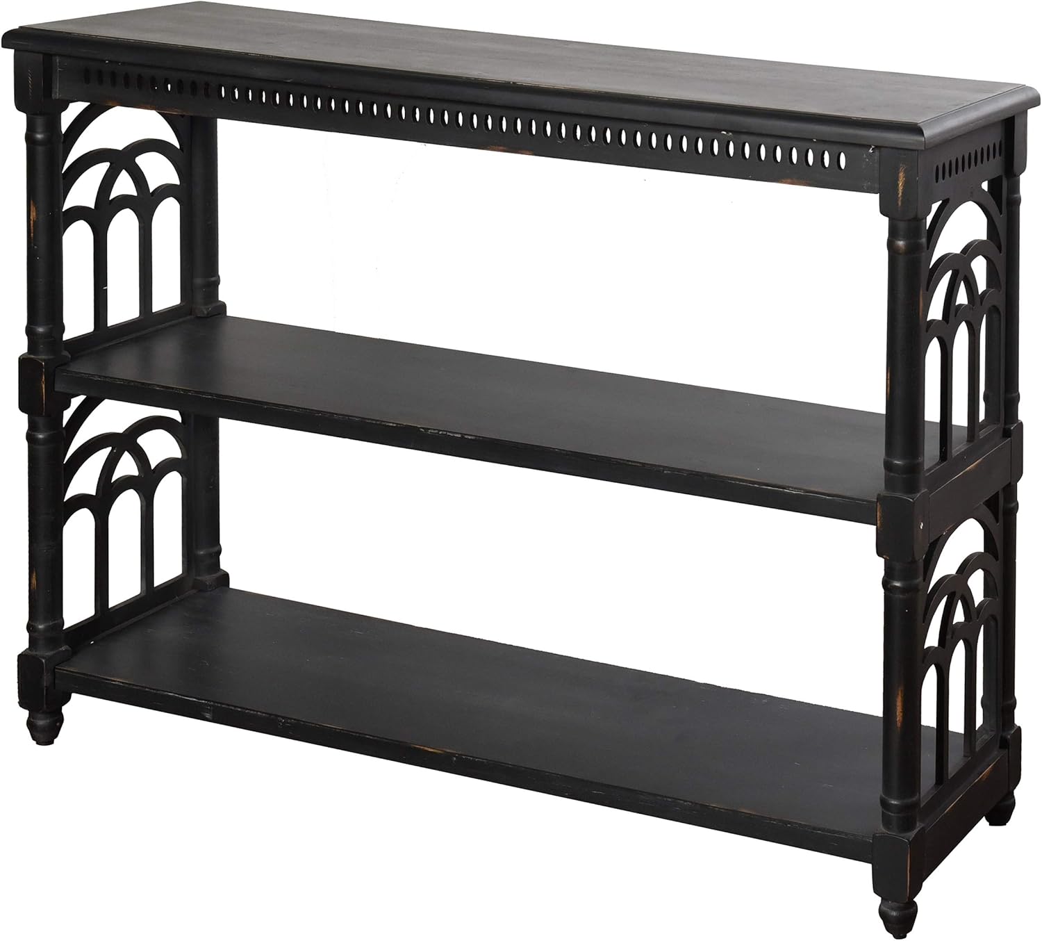 Amazon.com: Collective Design Three Tier, Black with Distressing ...