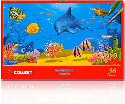 Colleen - Juego de 36 lápices de acuarela de 36 colores CAP-936 lápices ...