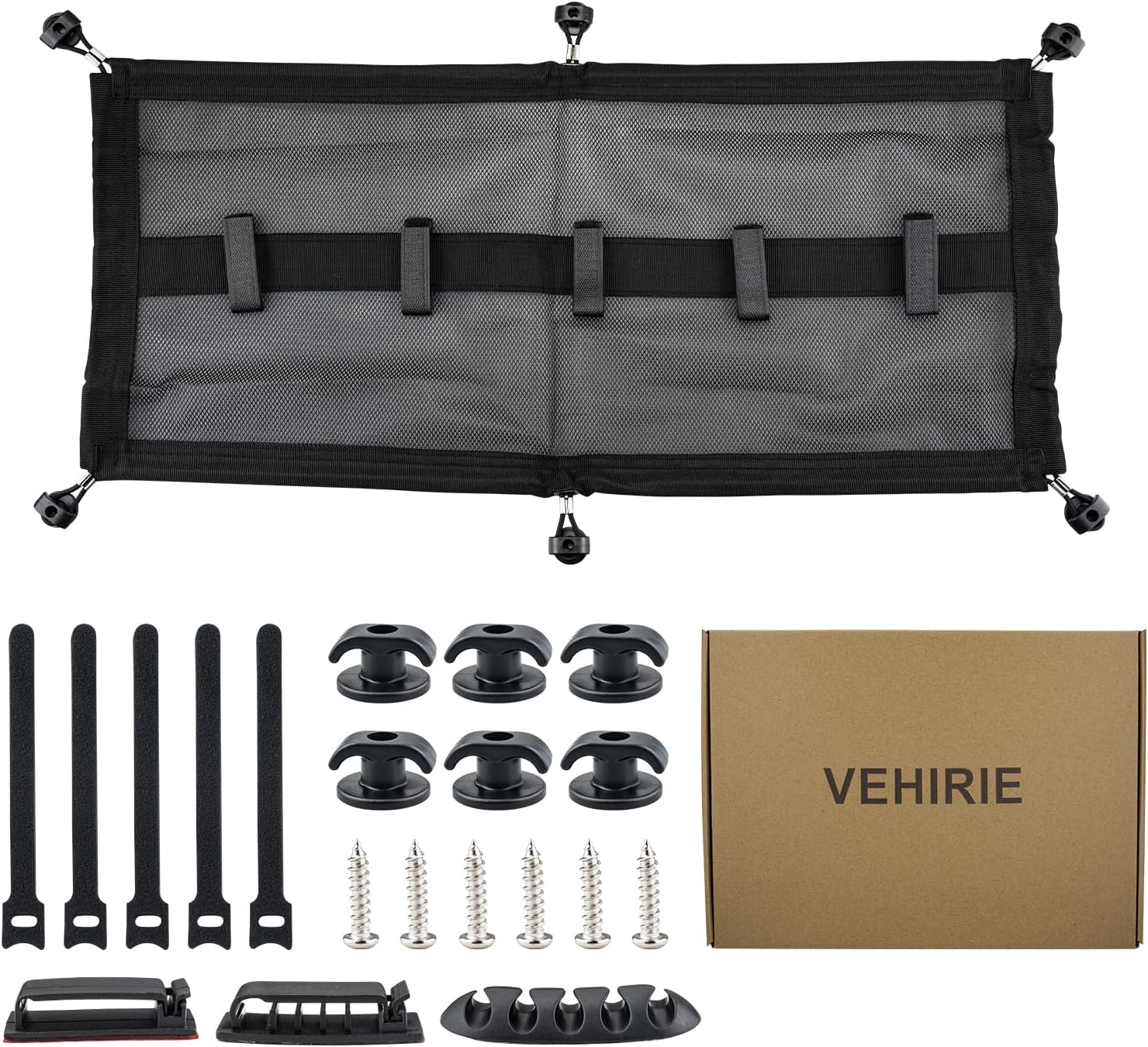 Amazon.com: VEHIRIE Under Desk Cable Management Net, Desk Wire ...