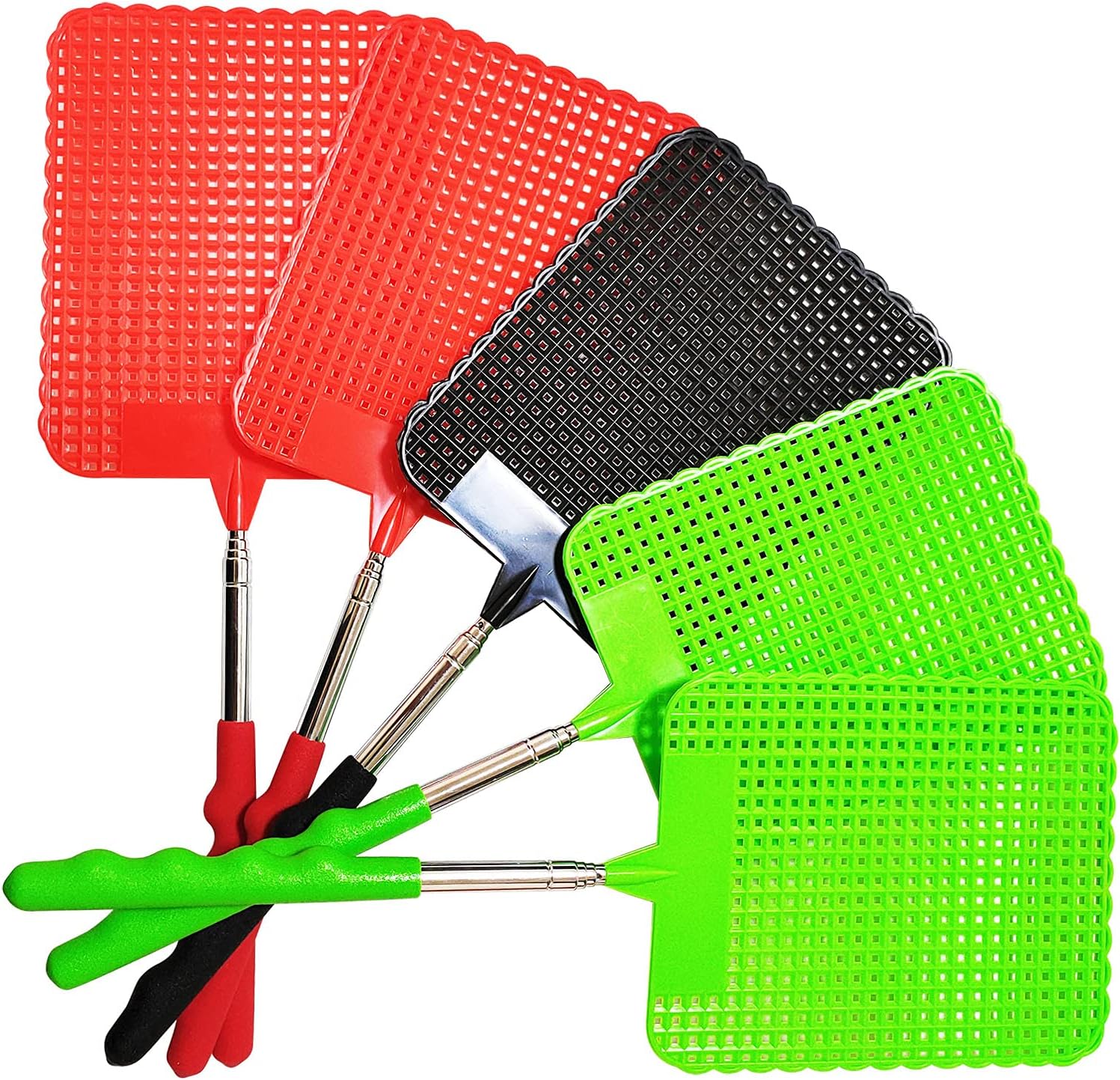 Amazon.com: fecobyte 5PCS Telescopic Fly Swatter, Upgraded Manual Heavy ...