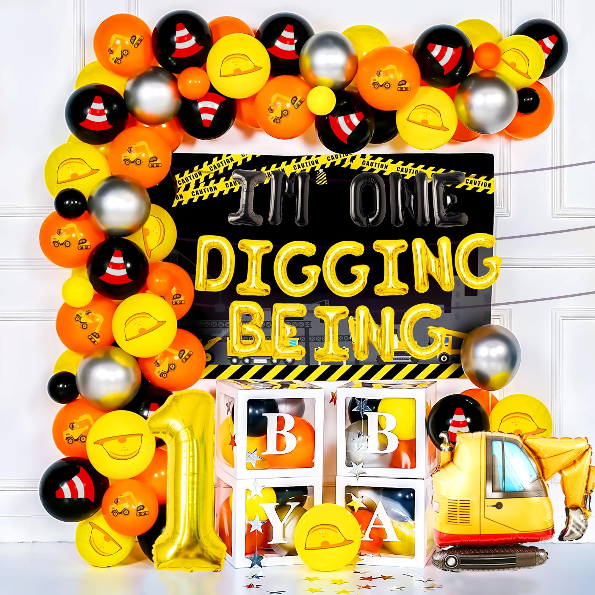 1st Birthday Construction Party
