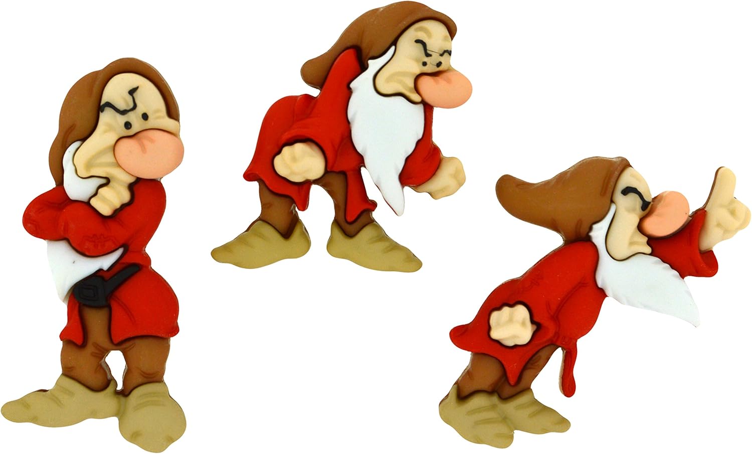 Amazon.com: Dress It Up 7721 Disney Button Embellishments, Grumpy