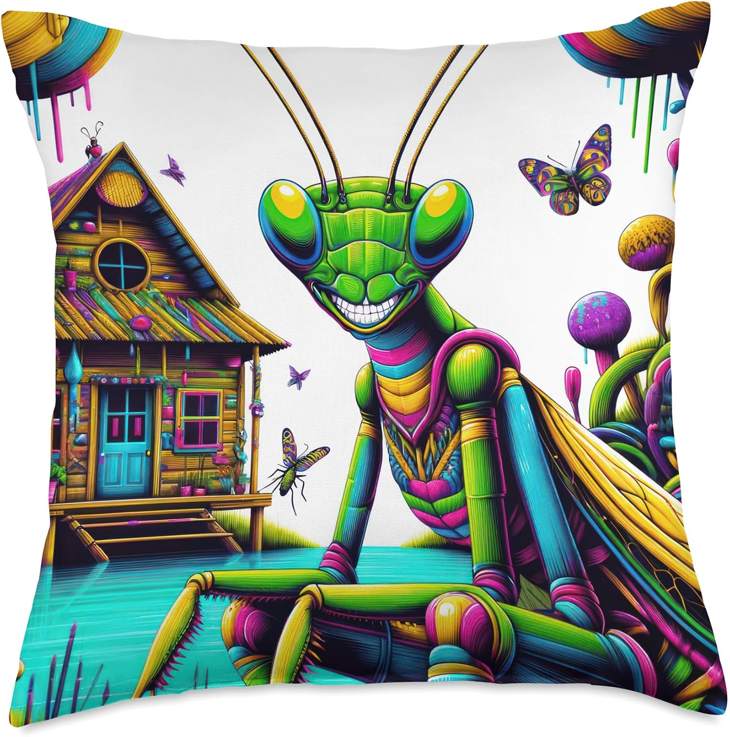 Amazon.com: Strange Aesthetic Weirdcore Oddcore Dreamcore Mantis Throw ...
