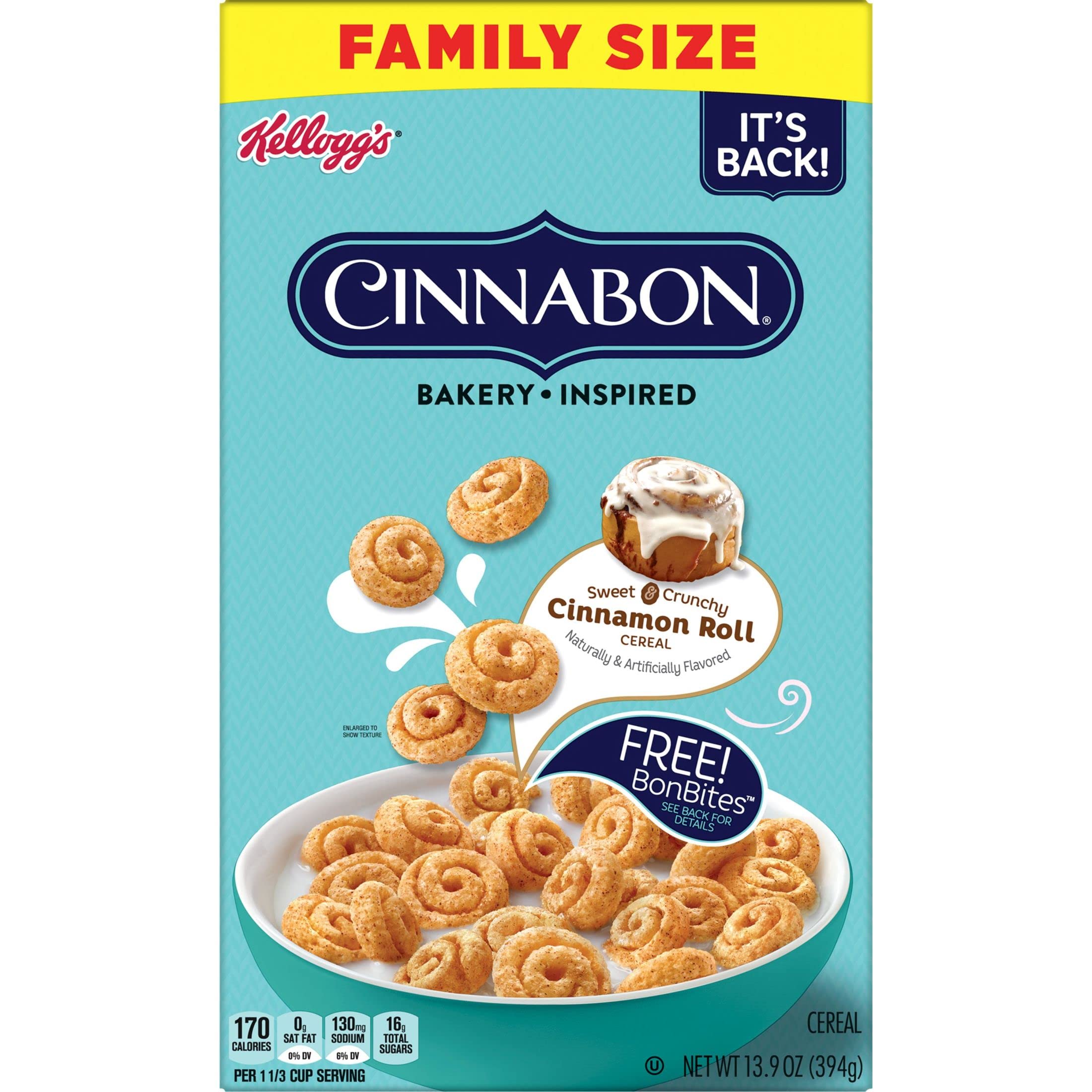 Snapklik.com : Cinnabon Cold Breakfast Cereal, 7 Vitamins And Minerals ...