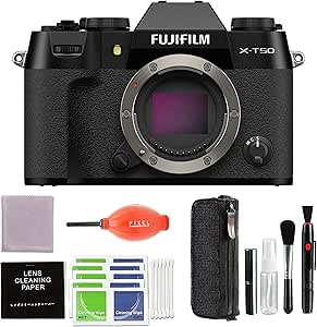 Amazon.com : Fujifilm X-T50 Mirrorless Digital Camera Body - Black Bundle with Additional ...